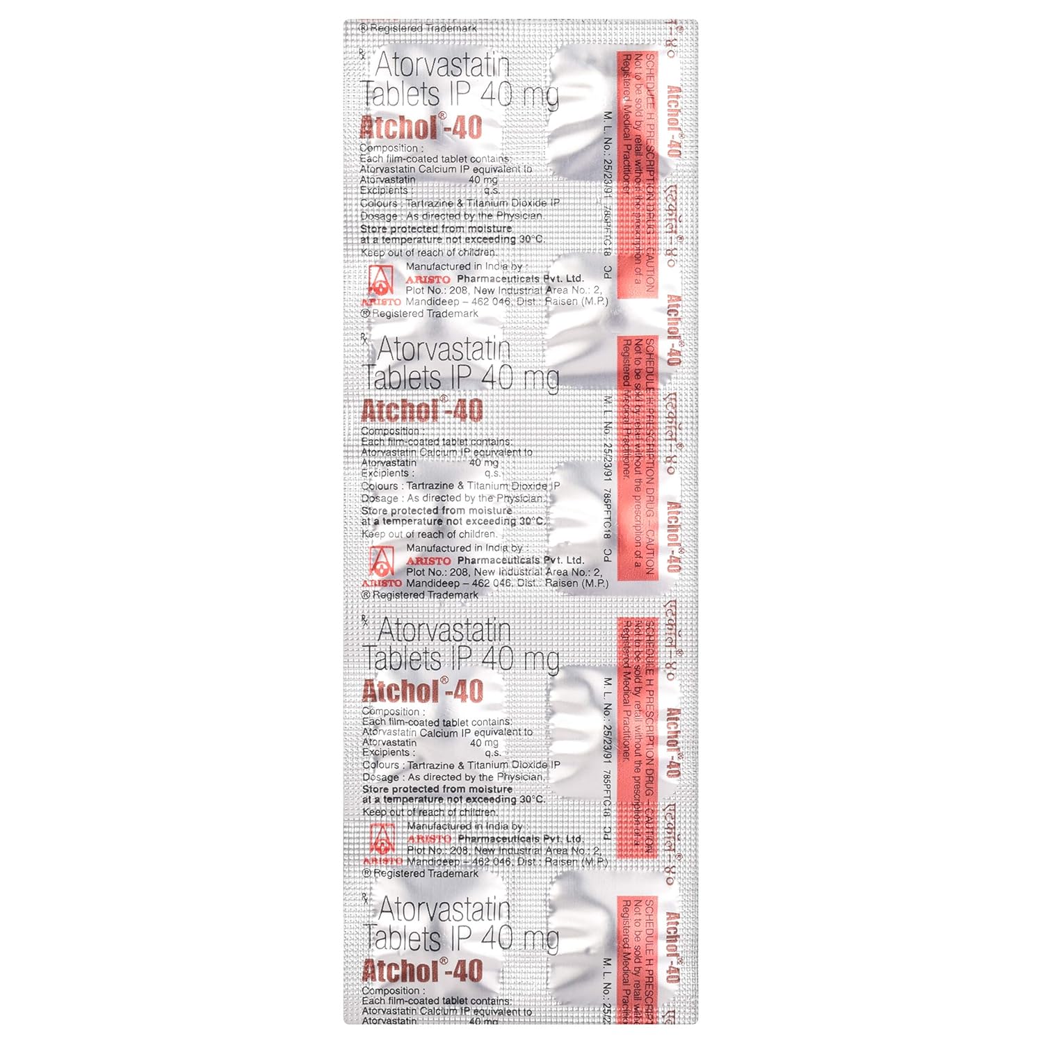 Atchol-40 - Strip of 10 Tablets : Amazon.in: Health & Personal Care