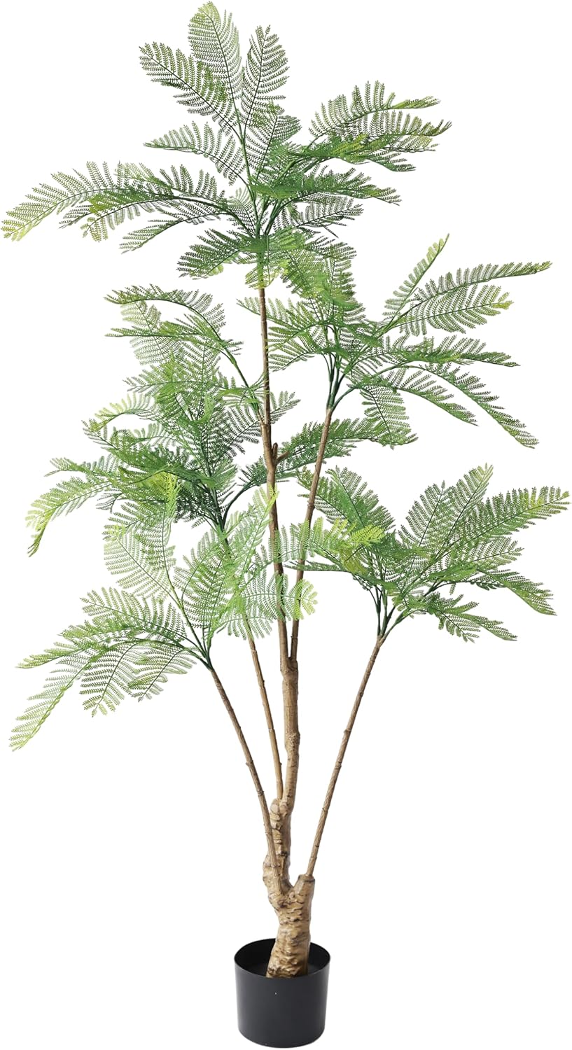 Amazon.com: Mizii Artificial Tree Faux Jacaranda Trees 6FT Tall Fake ...