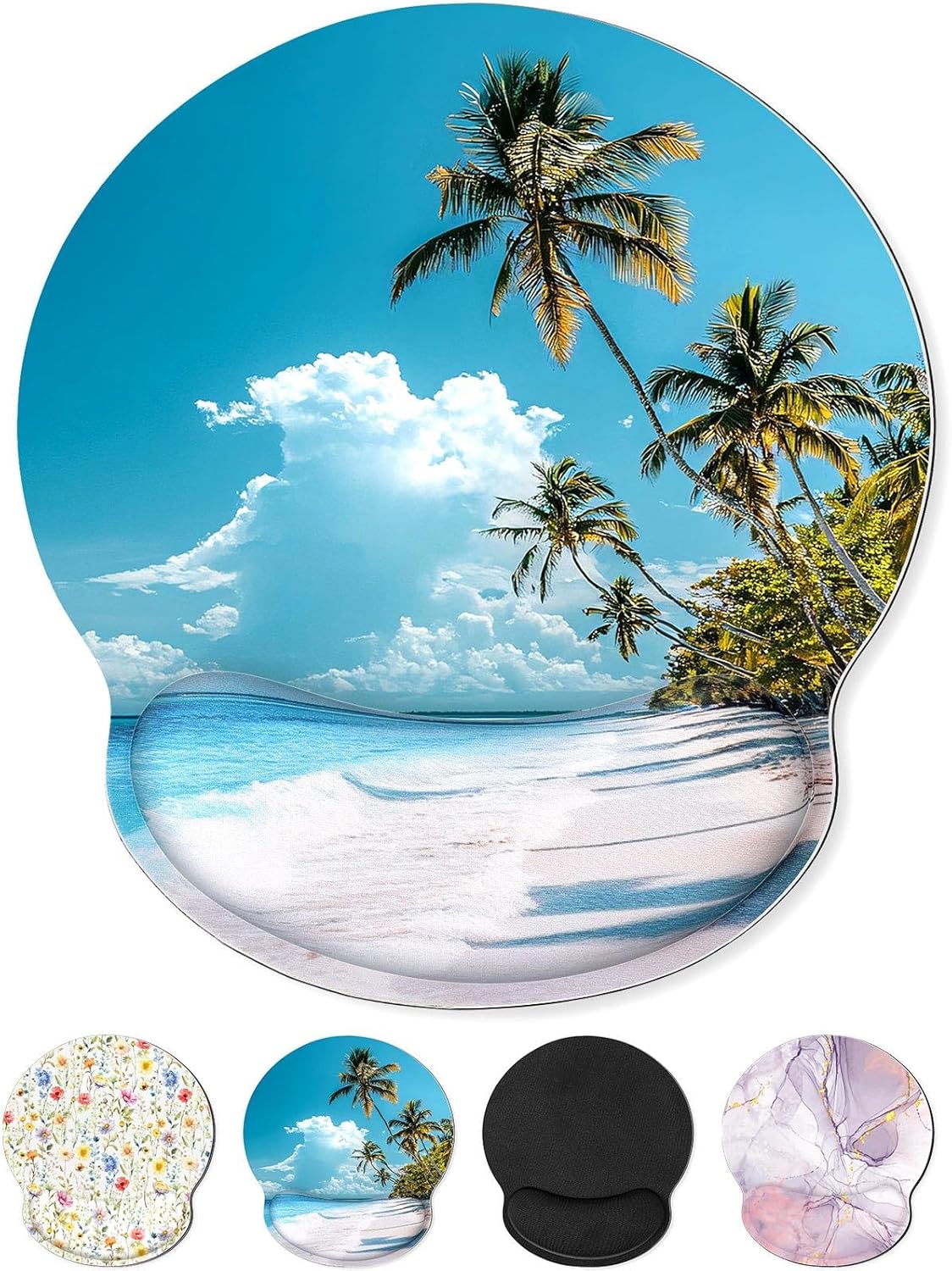Amazon.com: KONVINIT Ergonomic Mouse Pad with Wrist Rest, Small ...