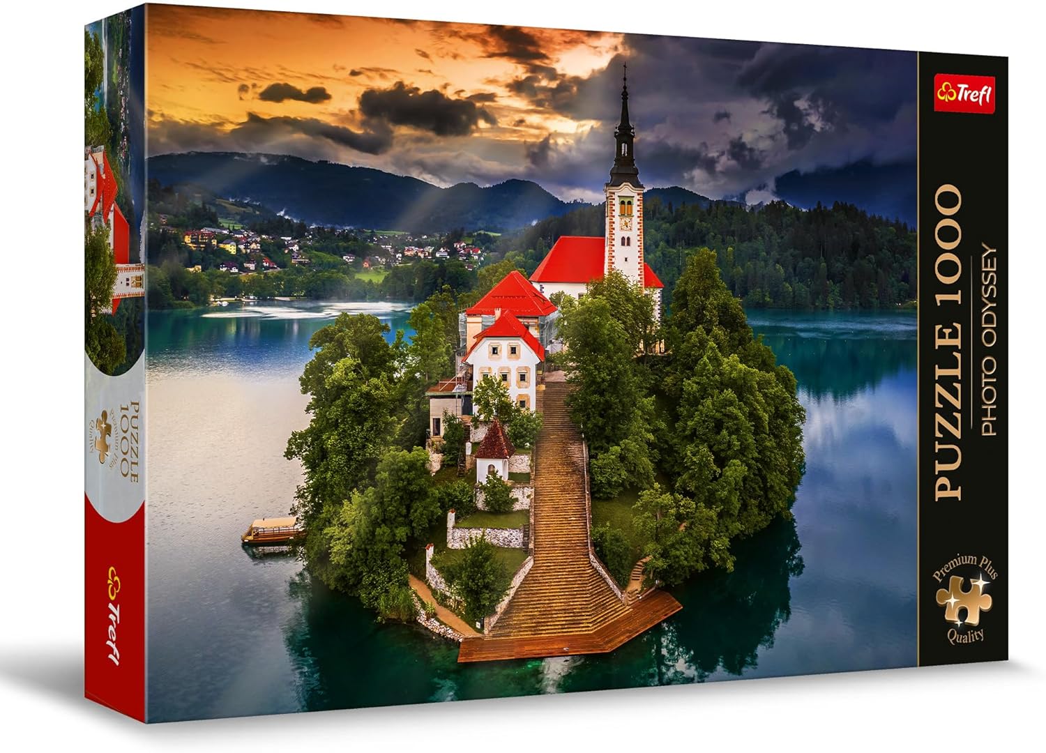 Amazon.com: Trefl Lake Bled, Slovenia 1000 Jigsaw Puzzle Premium Plus ...