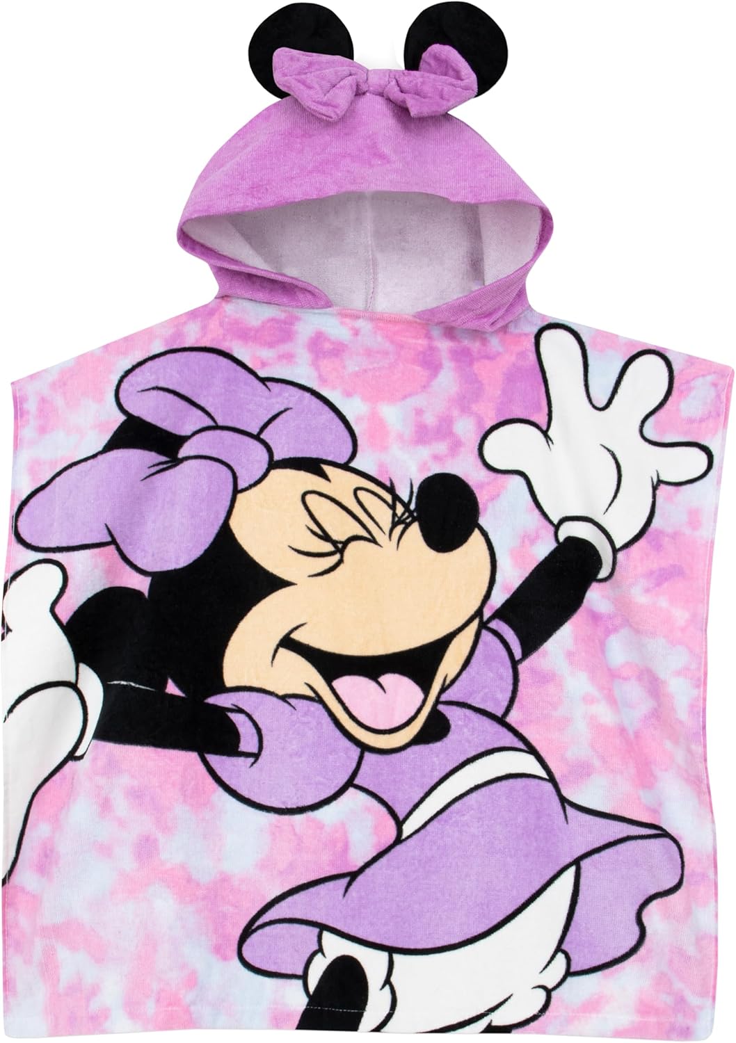 Amazon.com: Disney Minnie Mouse Hooded Towel | Minnie Mouse Towel ...