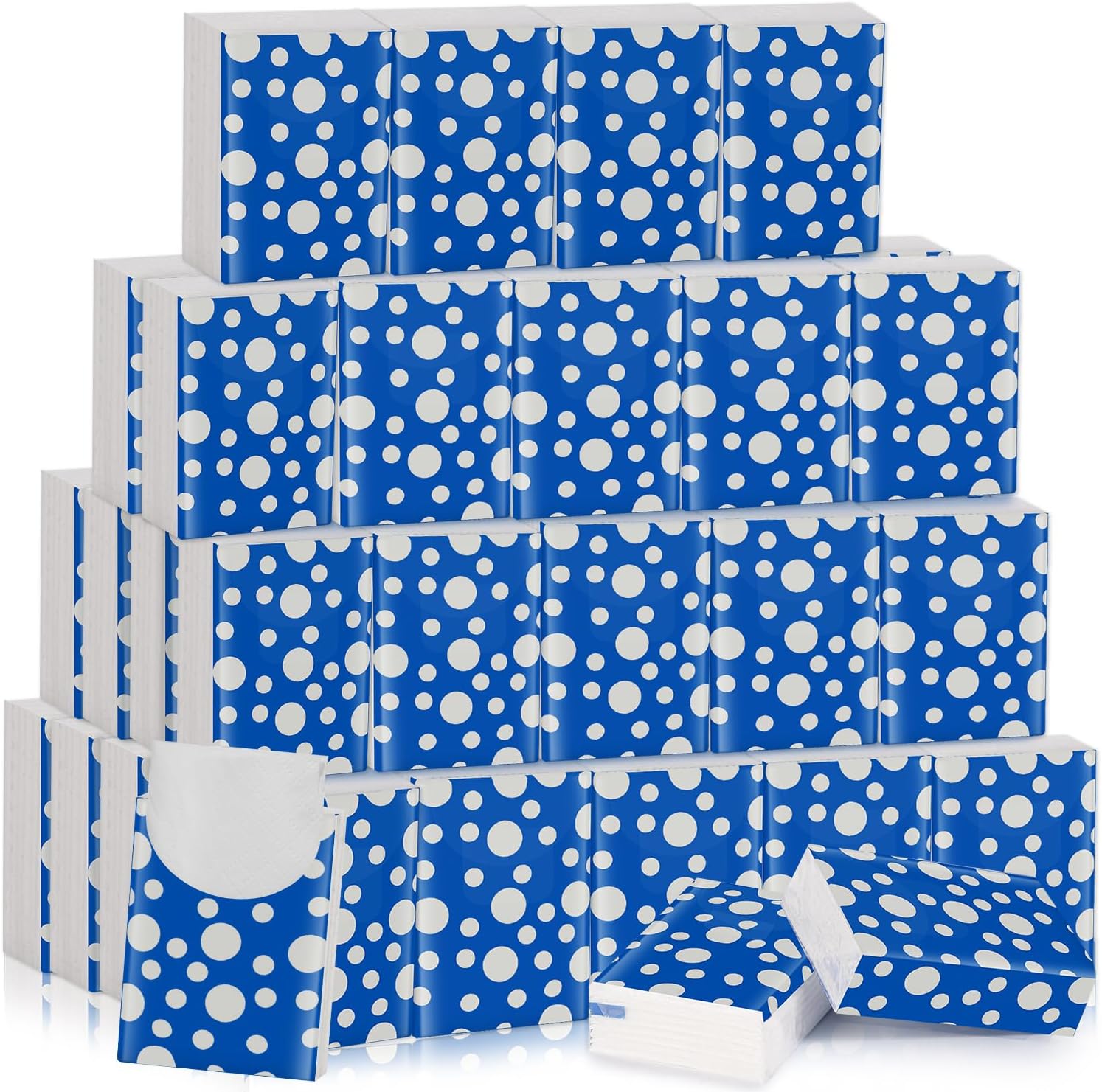 Amazon.com: 100 Pack Facial Tissue Mini Paper Pocket Tissues Small Size ...