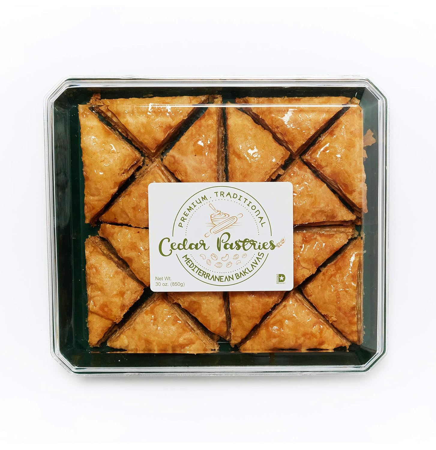 Amazon.com : Cedar Pastries 16pc Grab N' Go Traditional Triangle ...