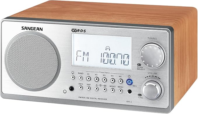 Sangean WR-2 Digital AM/FM Tabletop Radio (Walnut) : Amazon.ca: Electronics