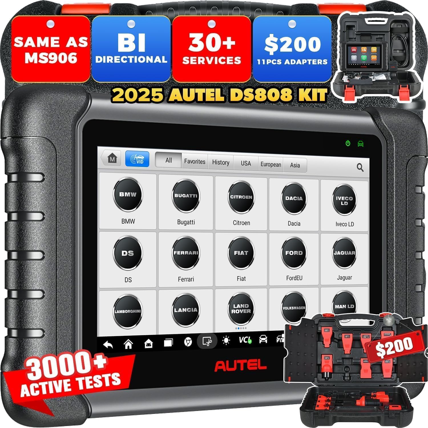 Autel Scanner MaxiDAS DS808K, 30 Services, All Nepal | Ubuy