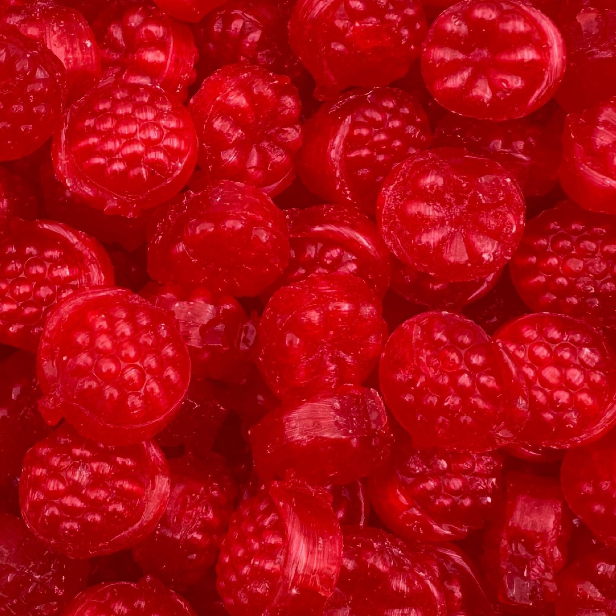 Amazon.com : Raspberry Drops Christmas Hard Candy, Classic Sweets, 2 ...