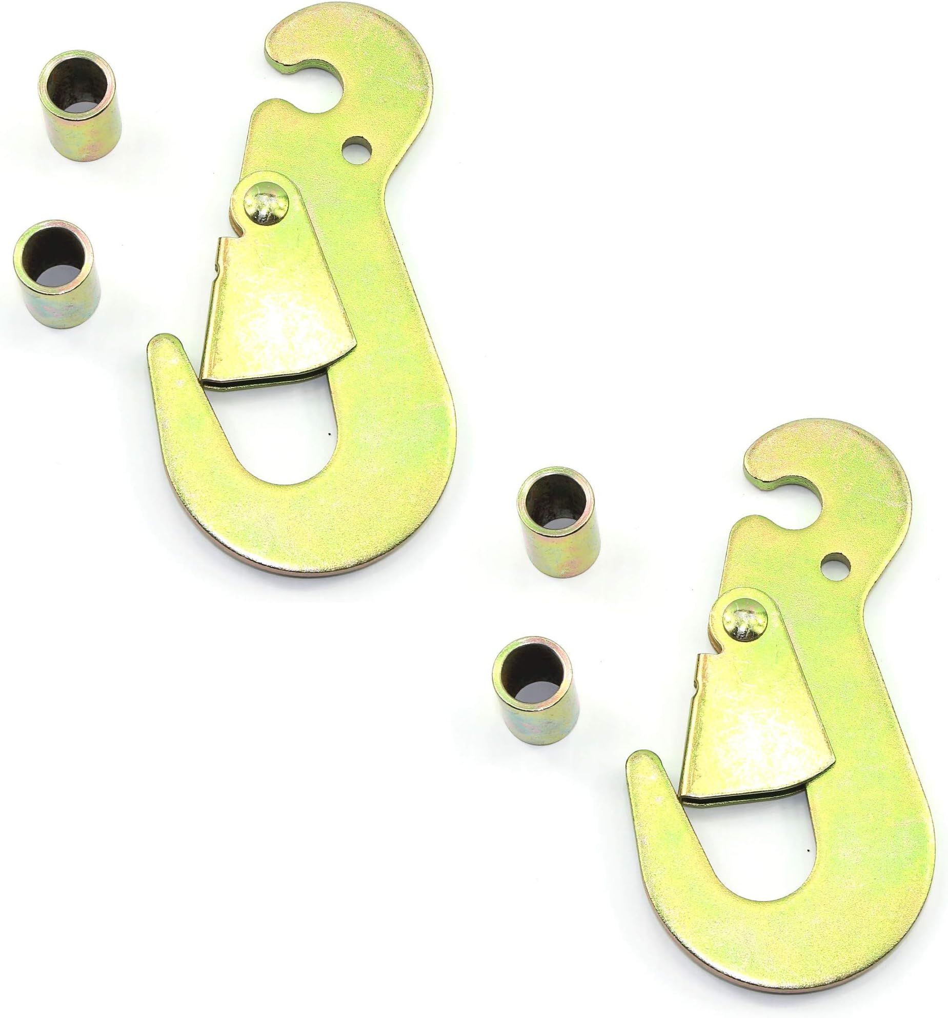Amazon.com: (Pack of 2) 2" Ratchet Snap Hook with Safety Lock and ...