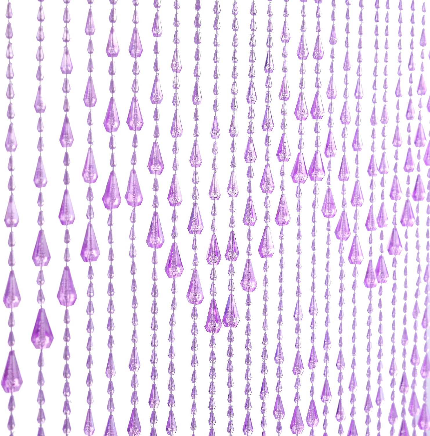 Amazon.com: GeeComfy Crystal Beaded Curtain 35.5 x 79 Inches 45 Strands ...