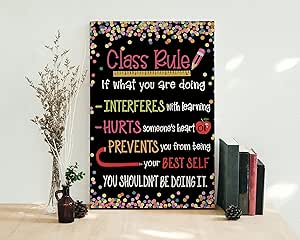 Amazon.com: Class Rules If What You Are Doing Interferes With Learning ...