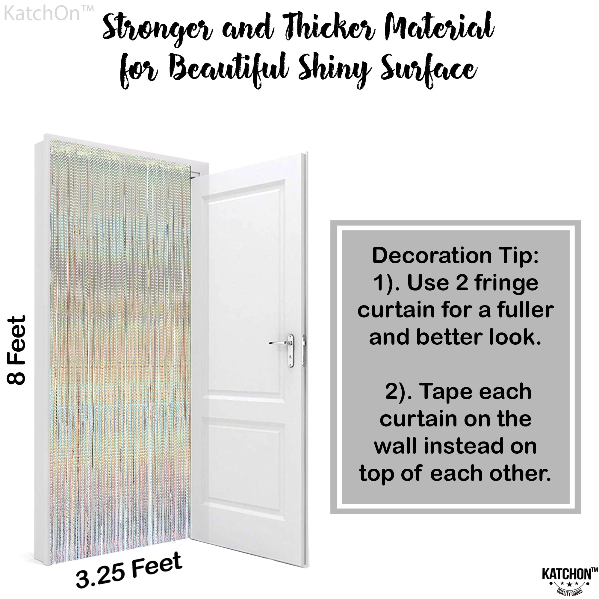Snapklik.com : XtraLarge Laser Stripe Silver Backdrop - 32x8 Feet, Pack ...
