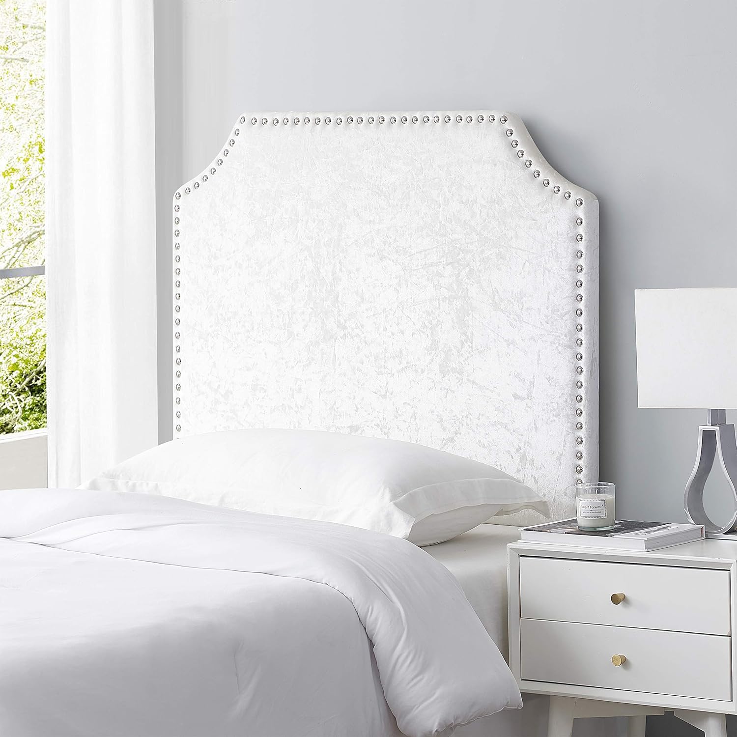 Amazon.com - DormCo Bevel Tacked Plush Headboard - Velvet Crush ...