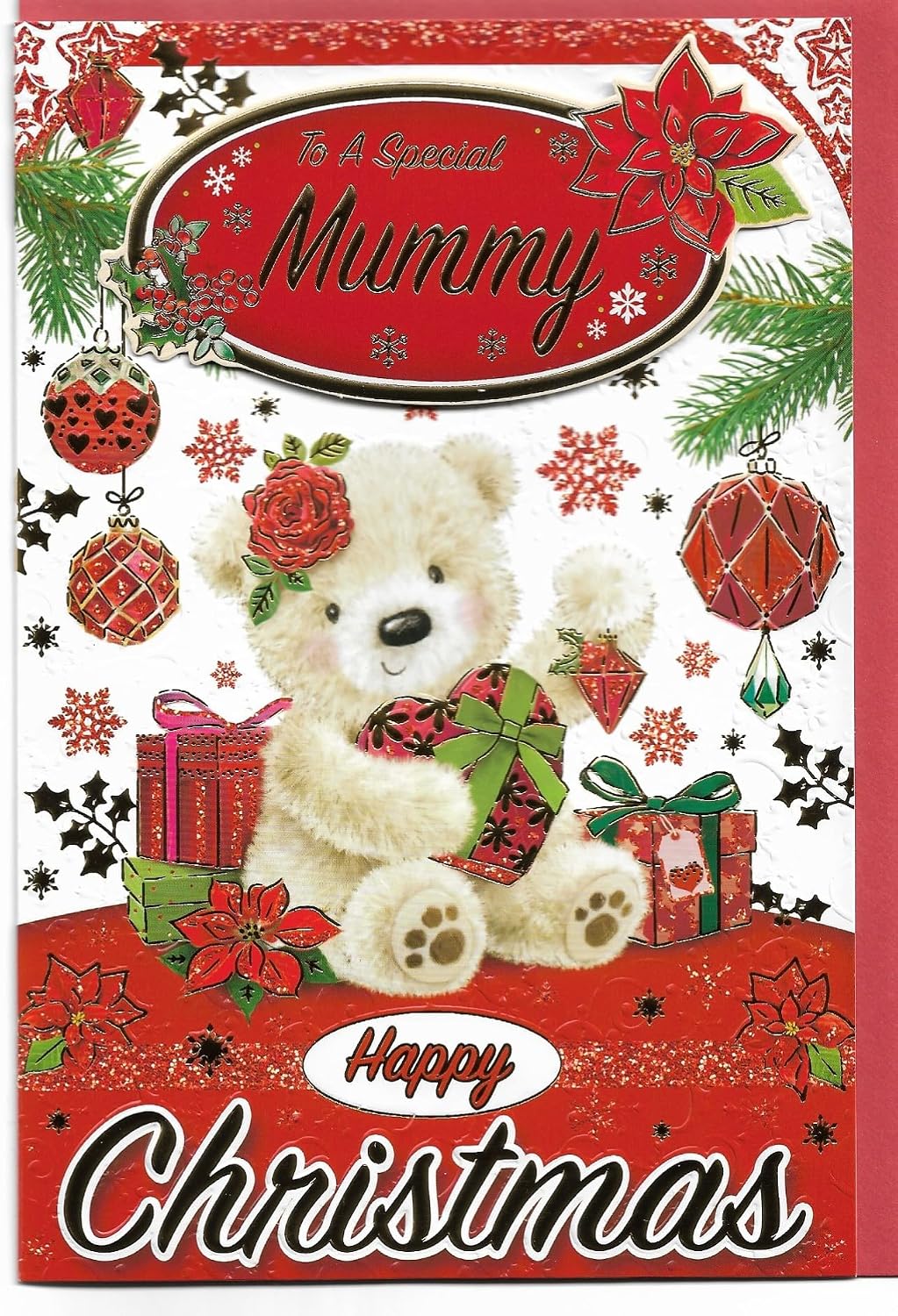 Christmas Card For Mummy 23 x 15 Cm (9 x 6 inches) To a Special Mummy ...