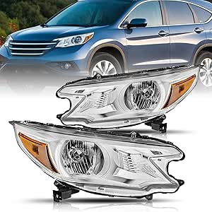 Amazon.com: BRYGHT Fit for 2012 2013 2014 Honda CRV OE Style Halogen ...