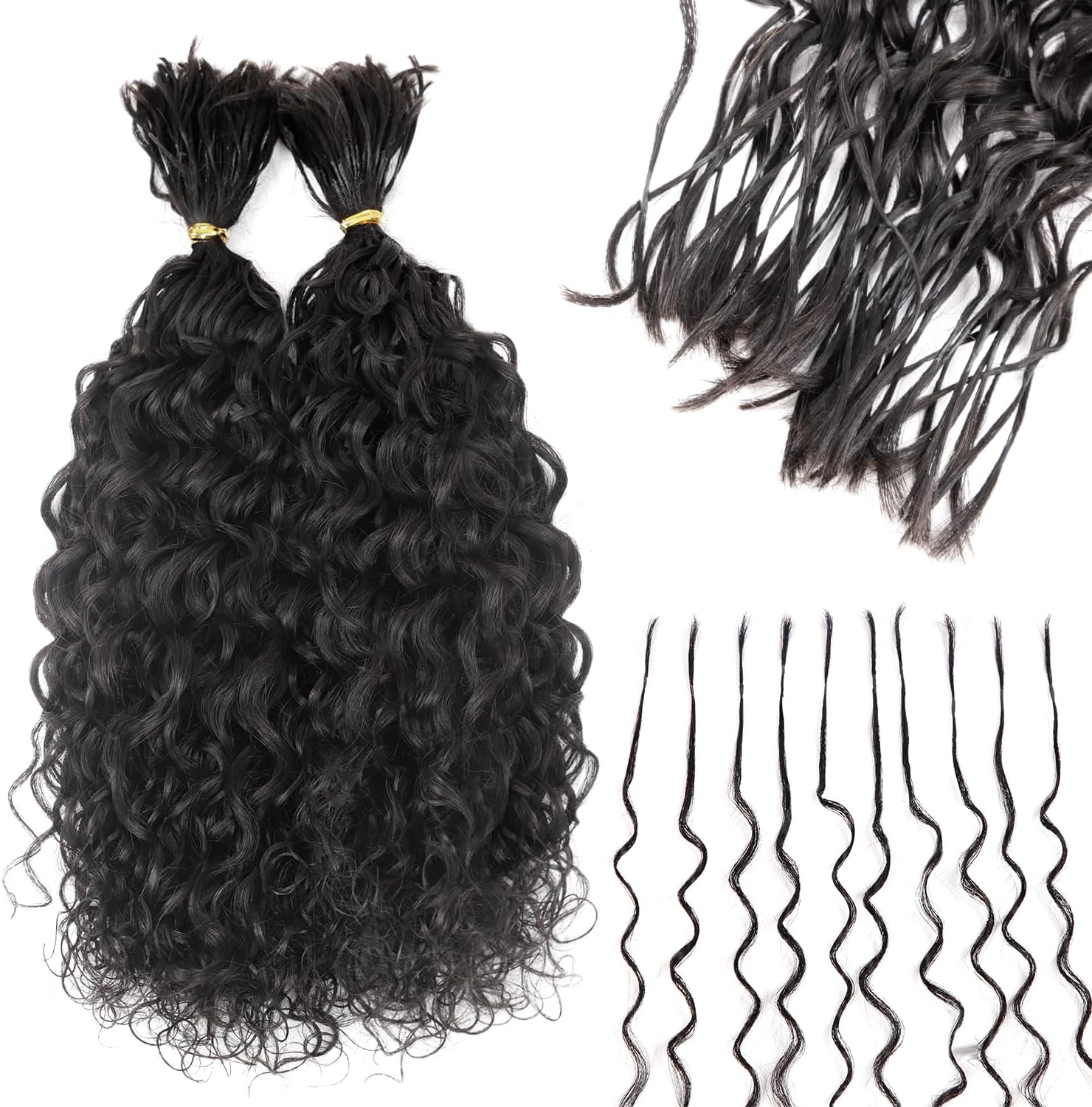 Amazon.com : Color 1b Natural Black Pre Looped Boho Box Crochet Braids ...