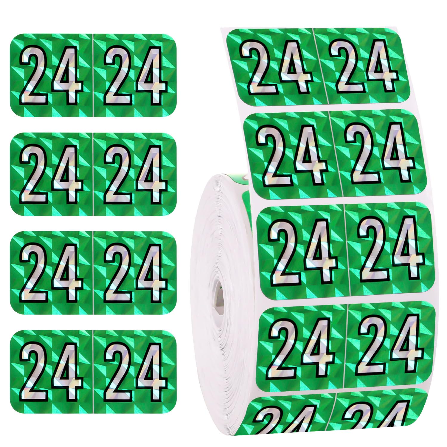 Amazon.com : 500pcs 2024 Year Stickers, 3/4x1-1/2 Inch File Folder Year ...