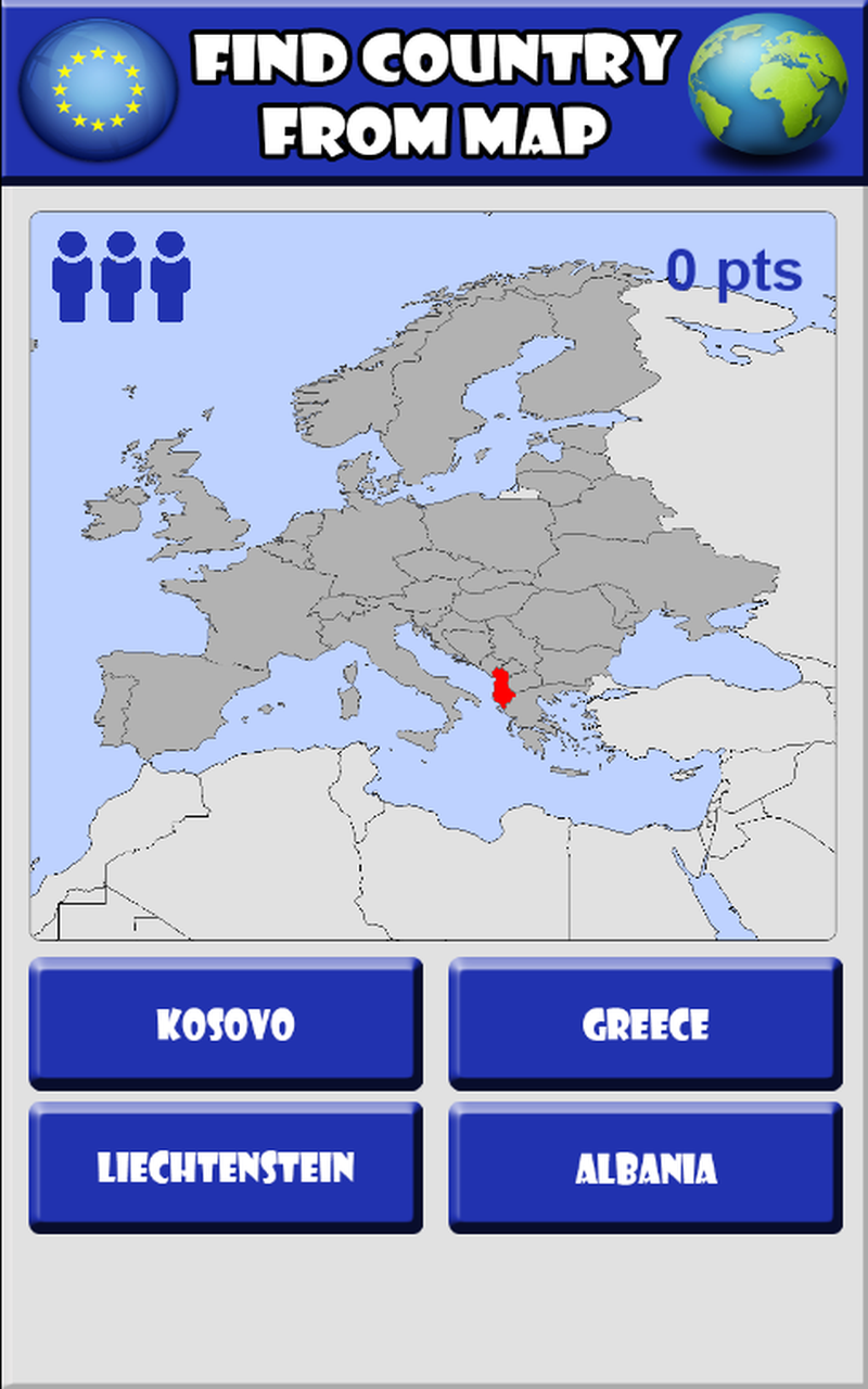 Europe Countries Quiz - App on Amazon Appstore