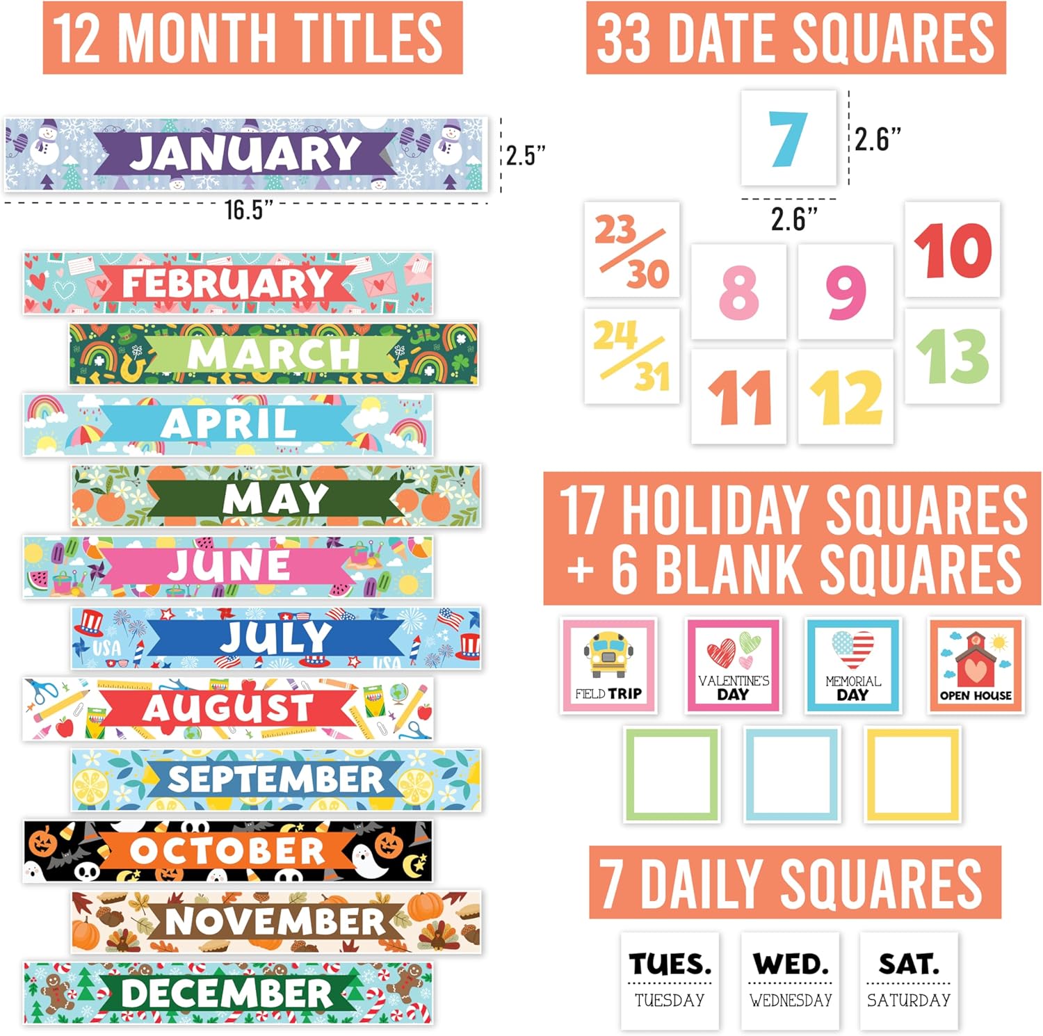 Doodle Classroom Calendar Set - Classroom Philippines | Ubuy