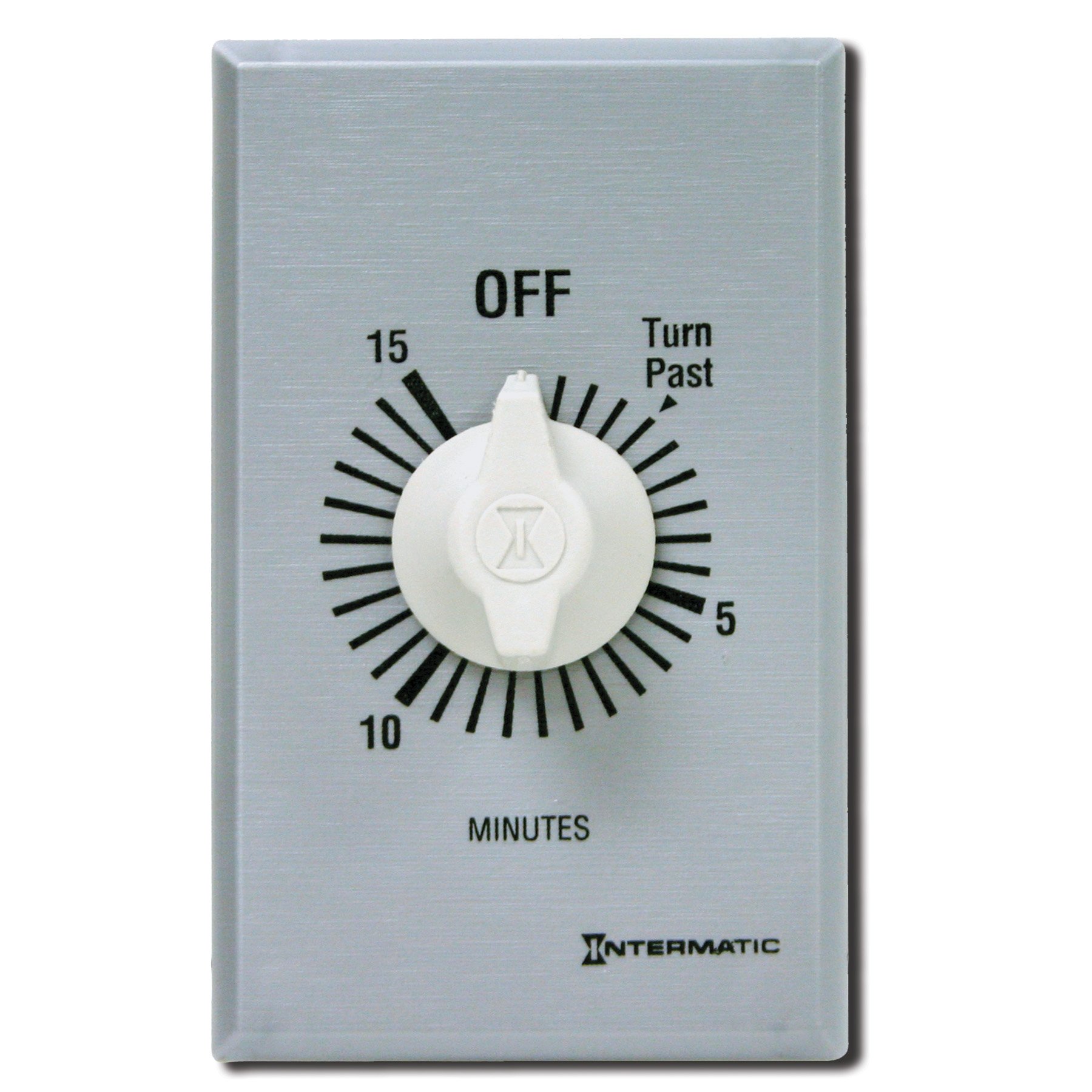 Intermatic Ff315m 15 Minute Spring Loaded Wall Timer Brushed Metal ...