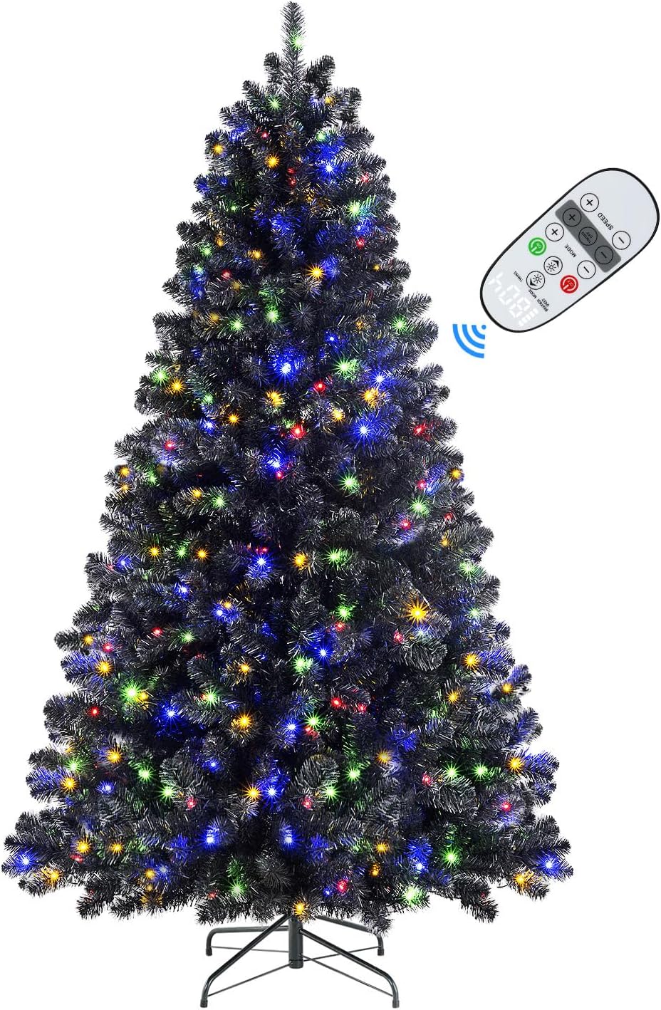 Amazon.com: SHareconn 6ft Prelit Premium Artificial Hinged Christmas ...