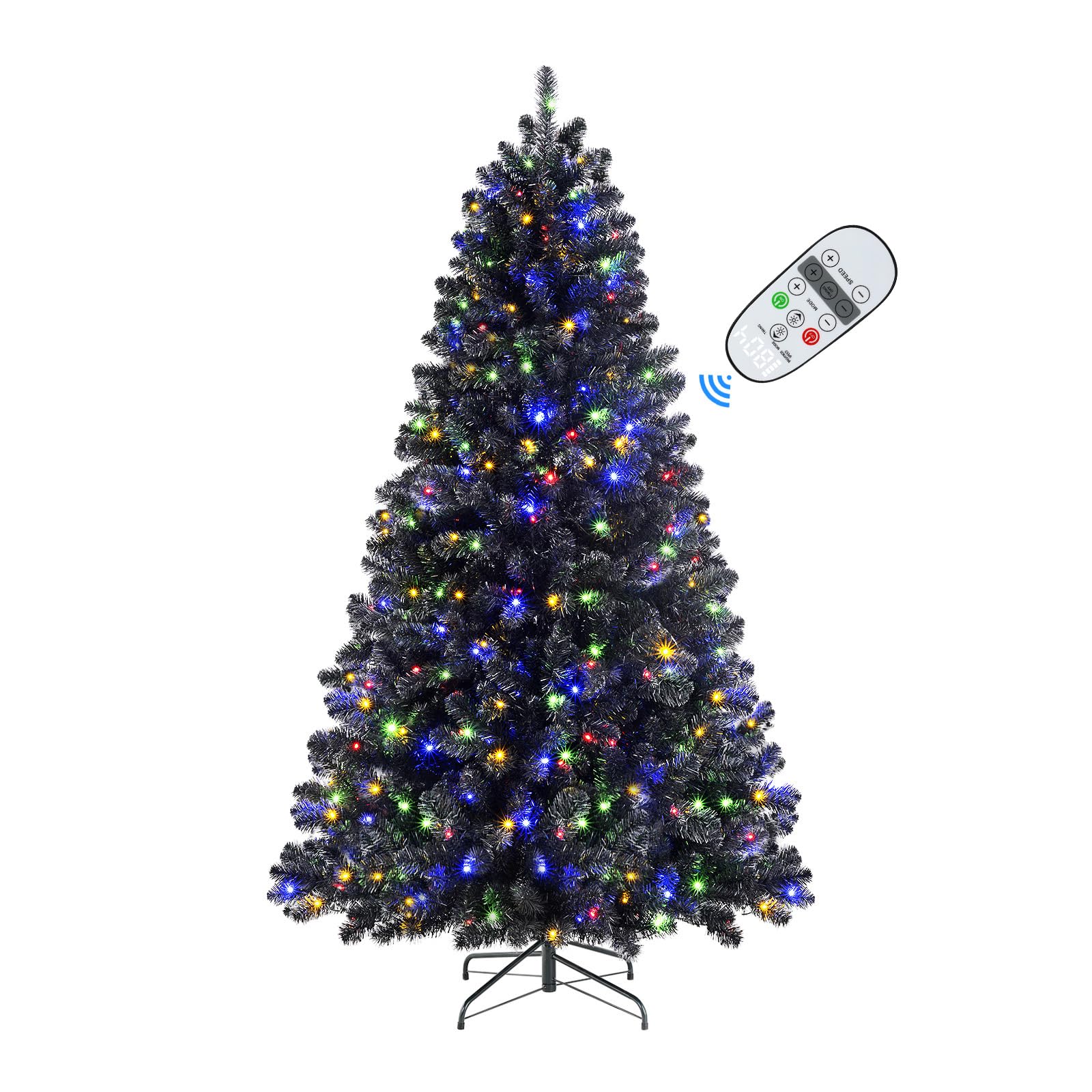 Amazon.com: SHareconn 6ft Prelit Premium Artificial Hinged Christmas ...