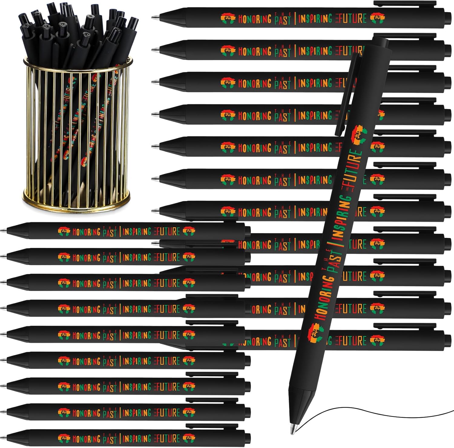 Amazon.com : Cholemy 150 Pcs Black History Month Pens Black History ...