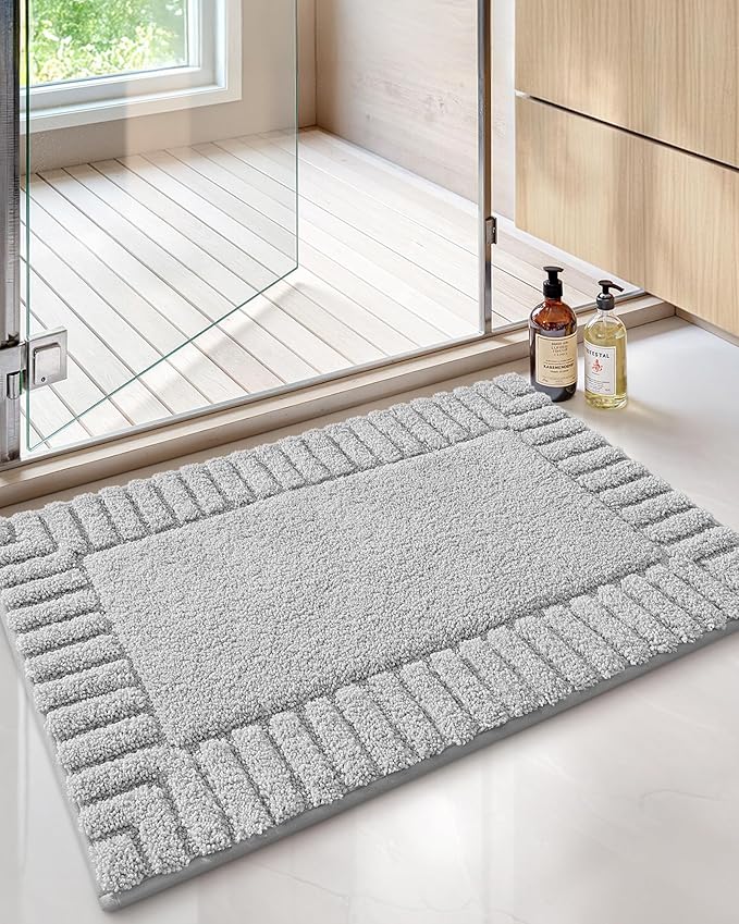Amazon.com: Color&Geometry Large Bath Rugs Non Slip Washable- 24"x36 ...
