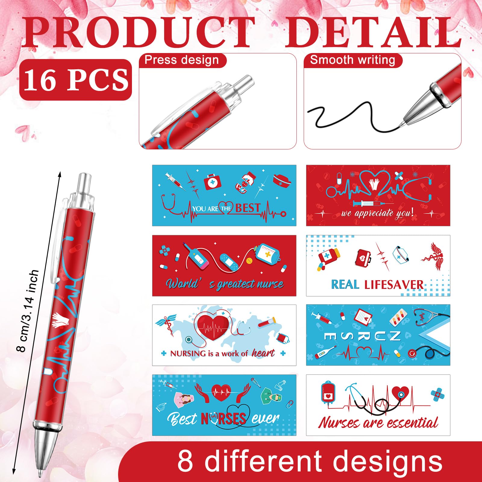 Snapklik.com : 32 Pcs Nurse Appreciation Gifts Set Spiral Notebooks And ...