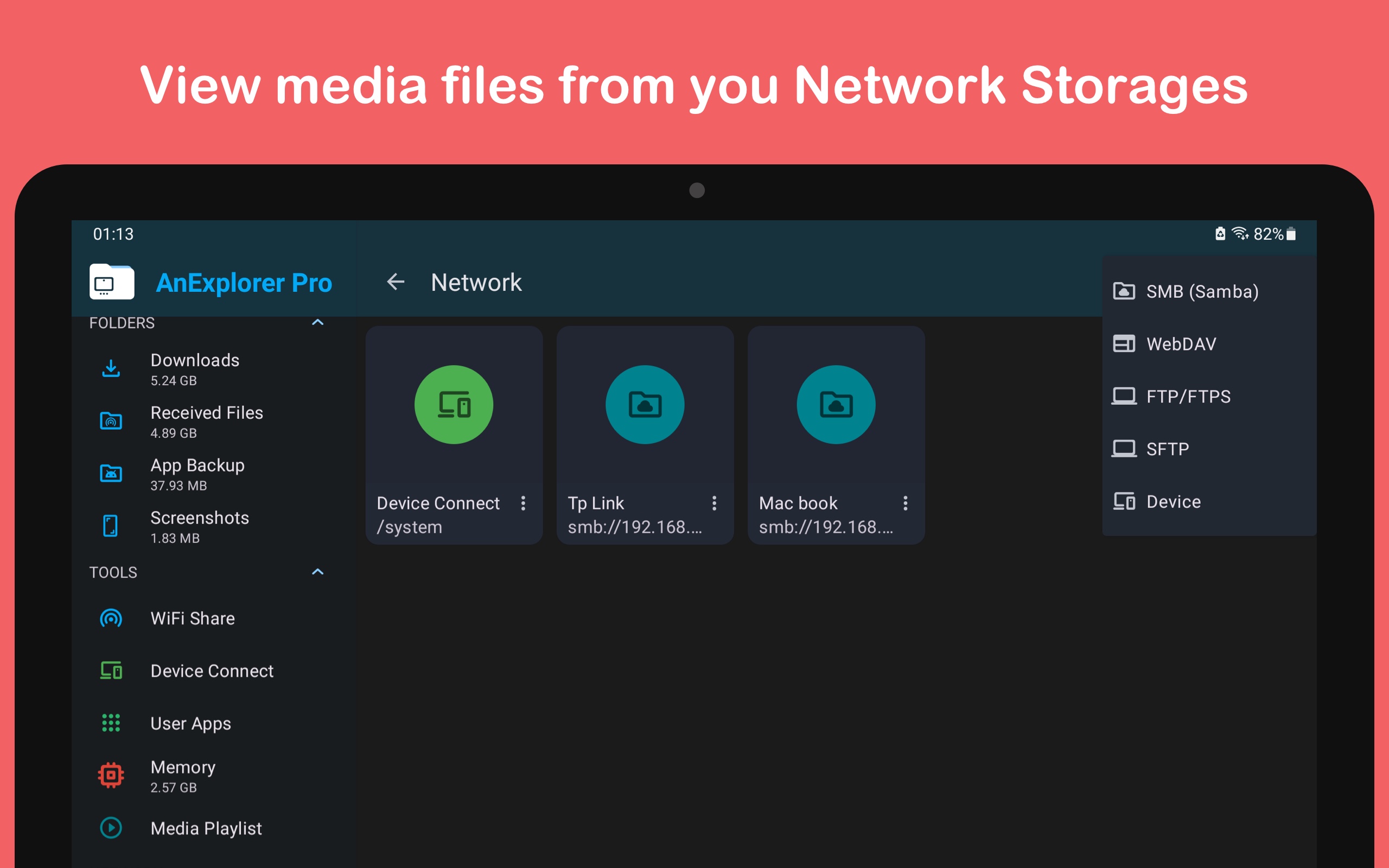 AnExplorer TV File Manager Pro - Share File Transfer, File Explorer USB ...