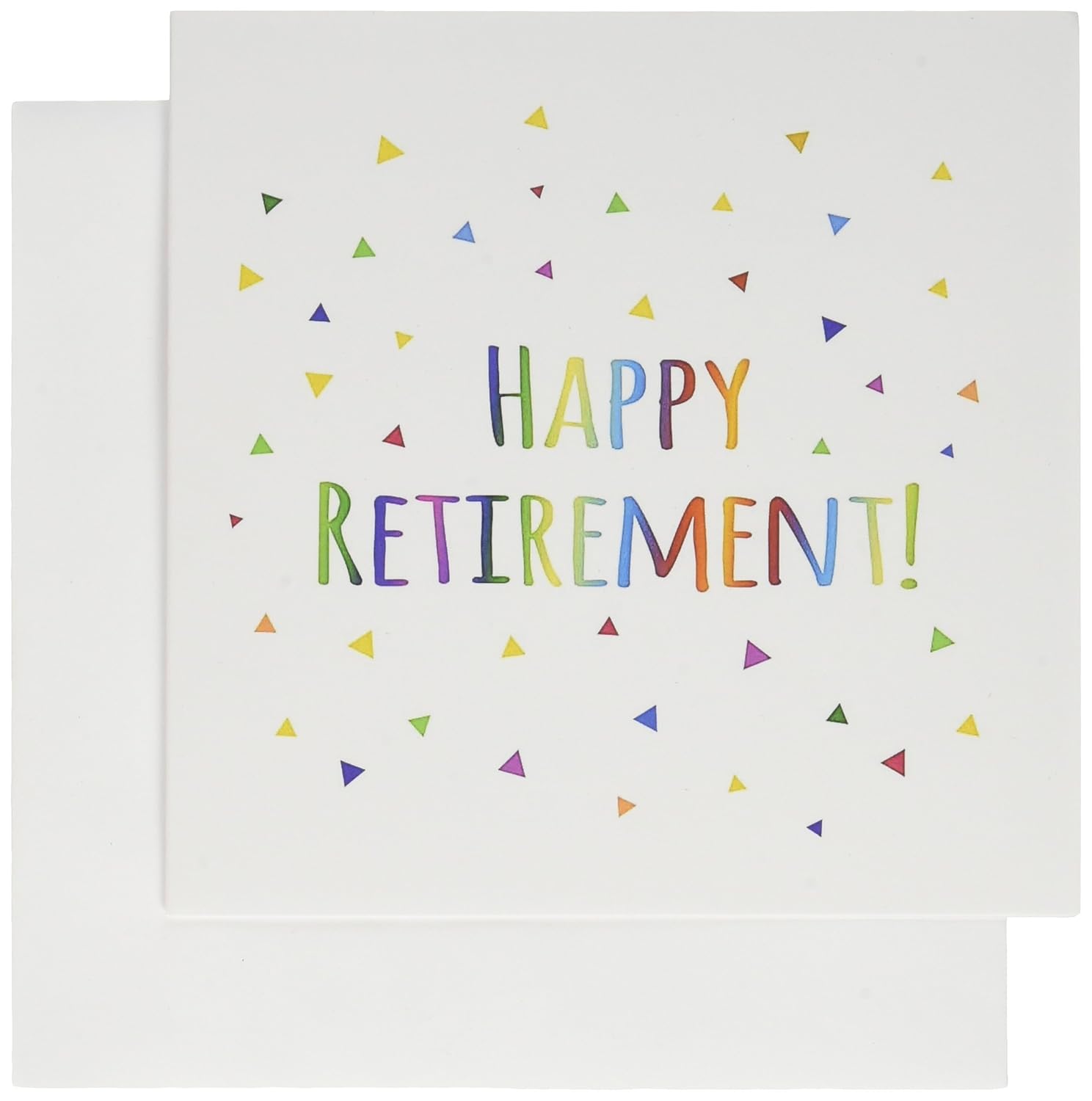 Happy Retirement colorful text celebrating retirement- Greeting Cards ...