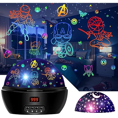 Amazon.com: Kid Light Projector Superhero Toys for Boys 5-7 Avengers ...