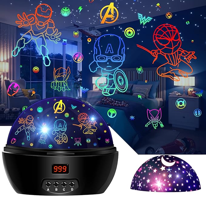 Amazon.com : MOKOQI Kid Light Projector Superhero Toys for Boys 5-7 ...