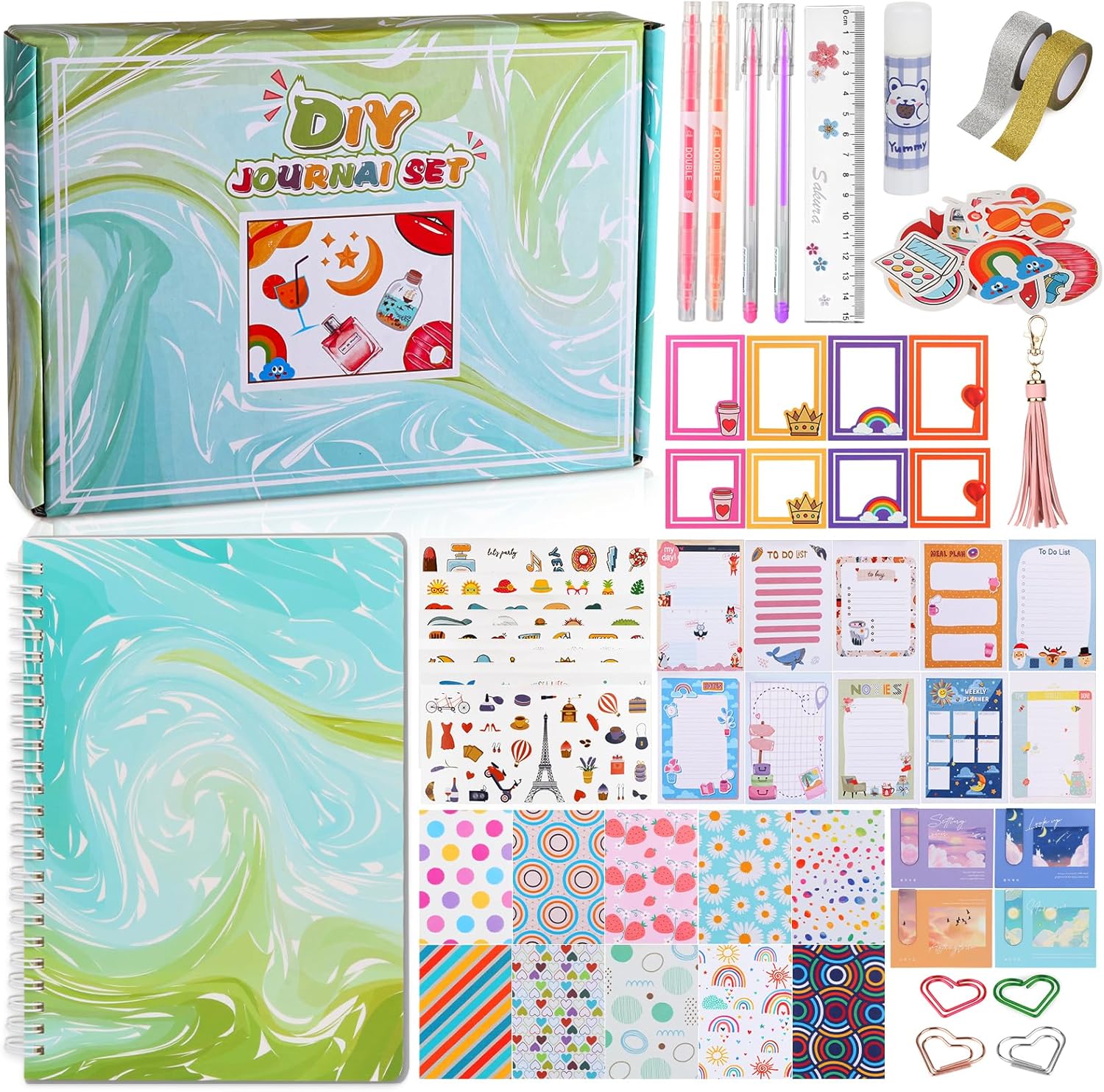 Amazon.com: Nexority DIY Journal Kit for Girls Ages 8-12 - Girls ...
