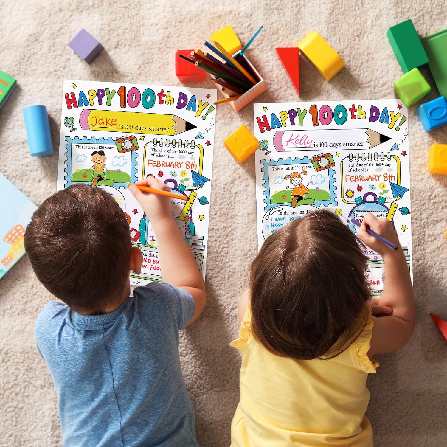 Hedeey Happy 100th Day School Posters - 100 Days of Philippines | Ubuy