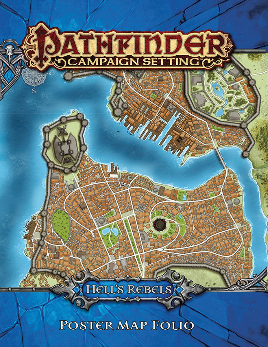 Amazon.com: Pathfinder Campaign Setting: Hell’s Rebels Poster Map Folio ...