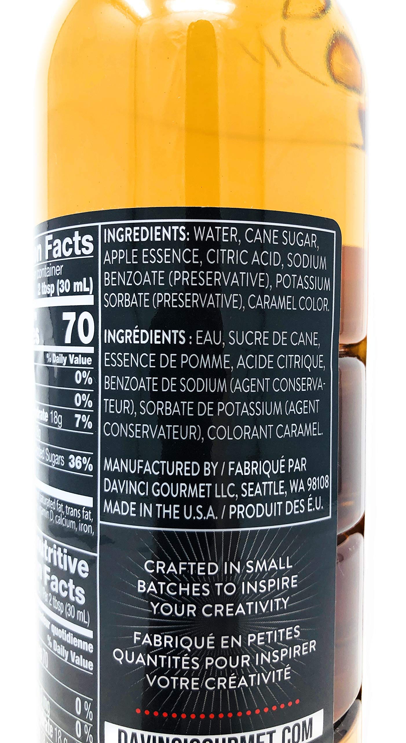 Snapklik.com : DaVinci Gourmet Classic Apple Syrup, 25.4 Fluid Ounce