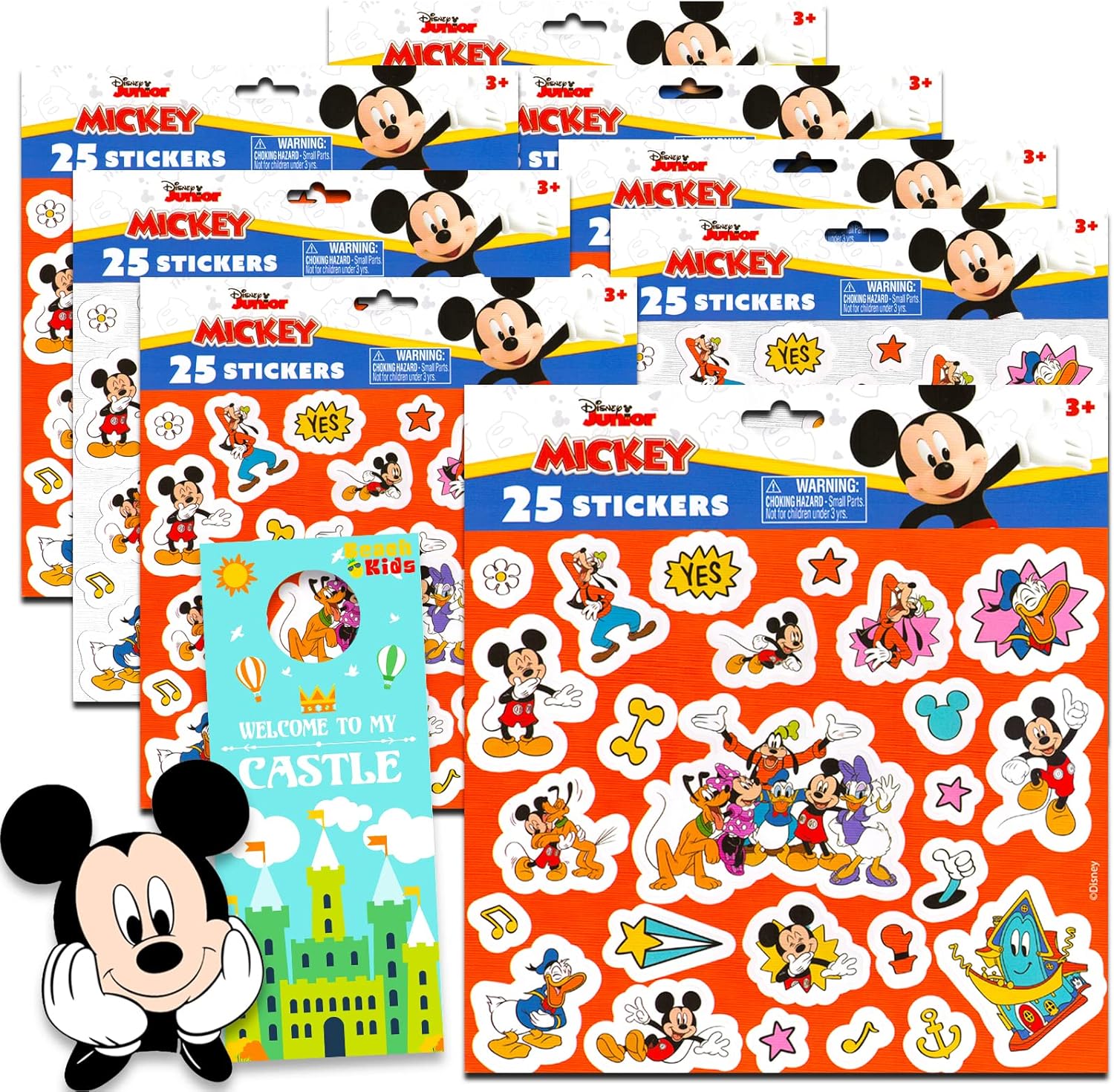Buy Disney Mickey Mouse Clubhouse Stickers 8 Pack ~ 200 Disney Mickey ...