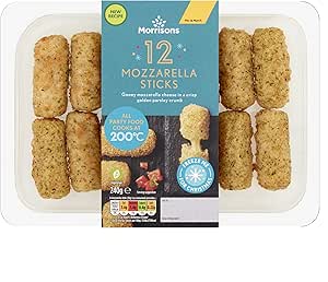 Morrisons Mozzarella Sticks 240g : Amazon.co.uk: Grocery
