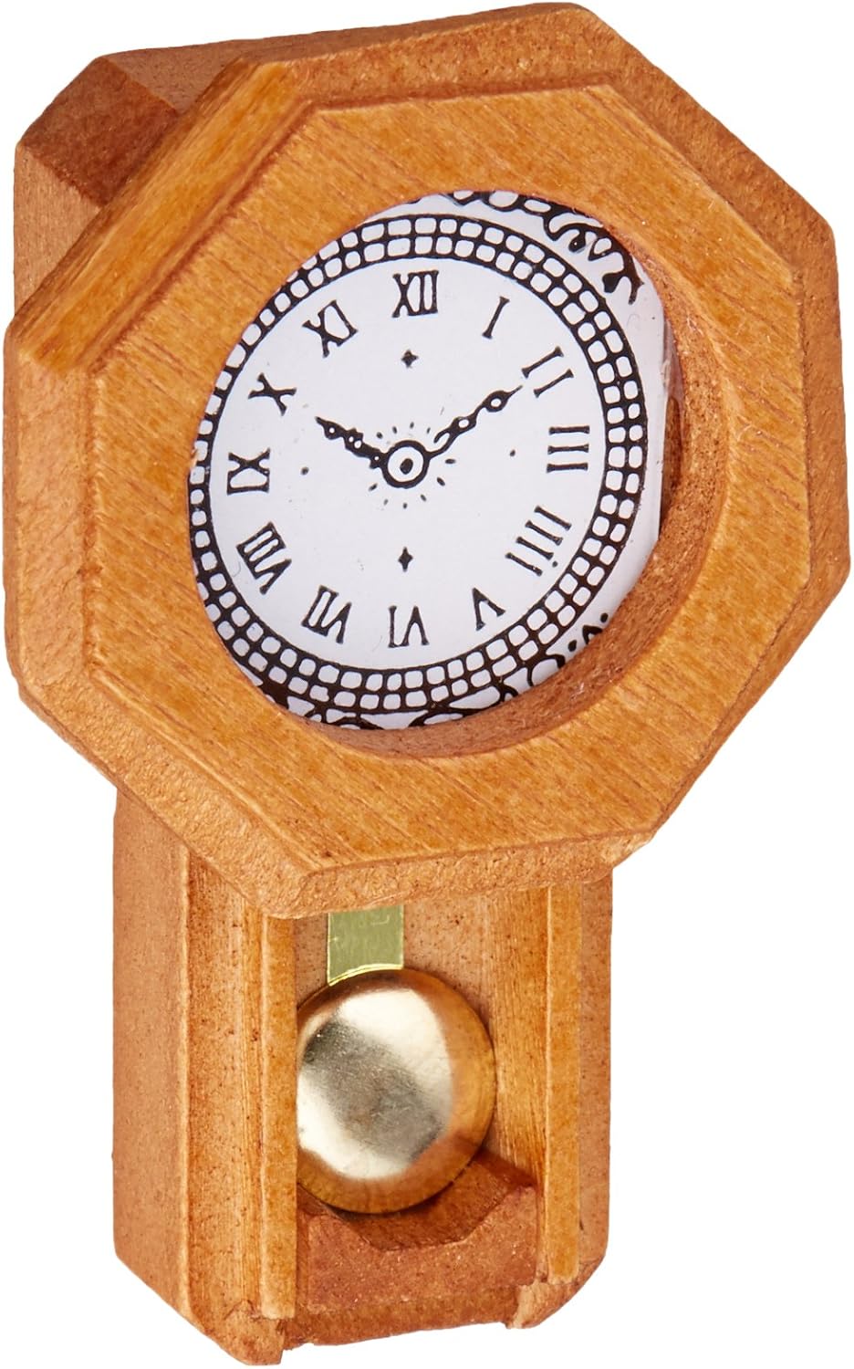 Amazon.com: Darice, Timeless Miniature Wood, Pendulum Wall Clock : Home ...