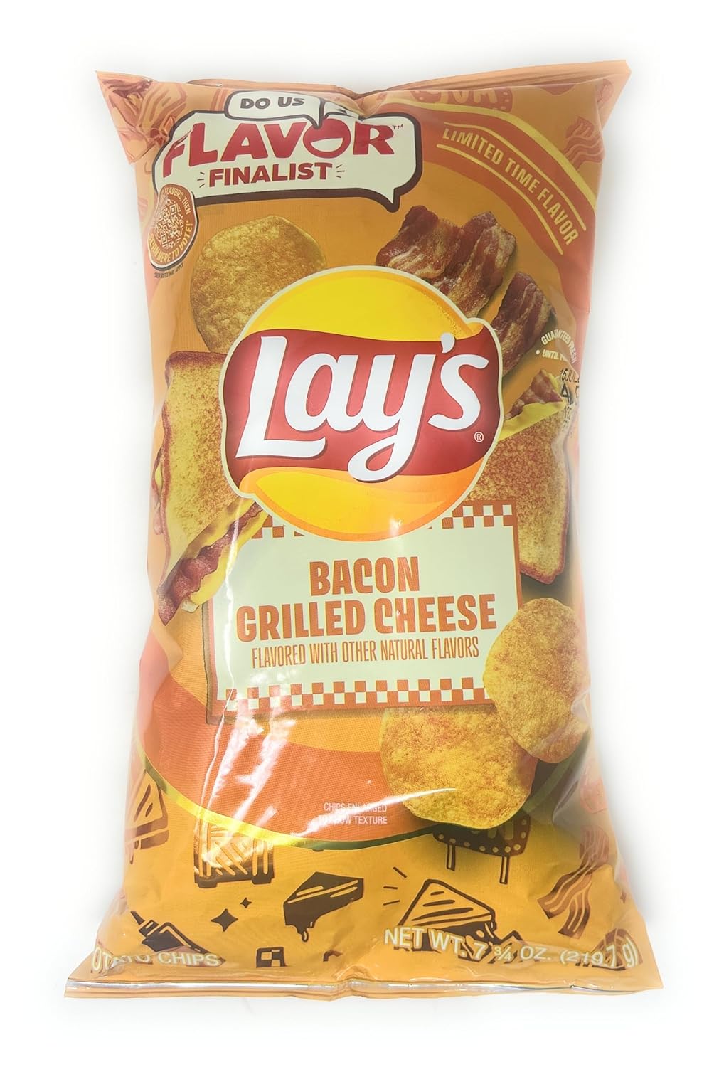 Amazon.com: Lay's Bacon Grilled Cheese Flavored Potato Chips 7.75 oz 1 bag