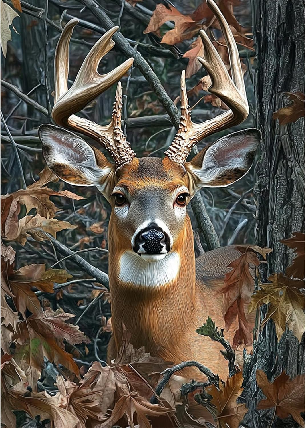 Amazon.com: CEOVR Deer Diamond Painting Kits, Forest Deer Diamond Art ...