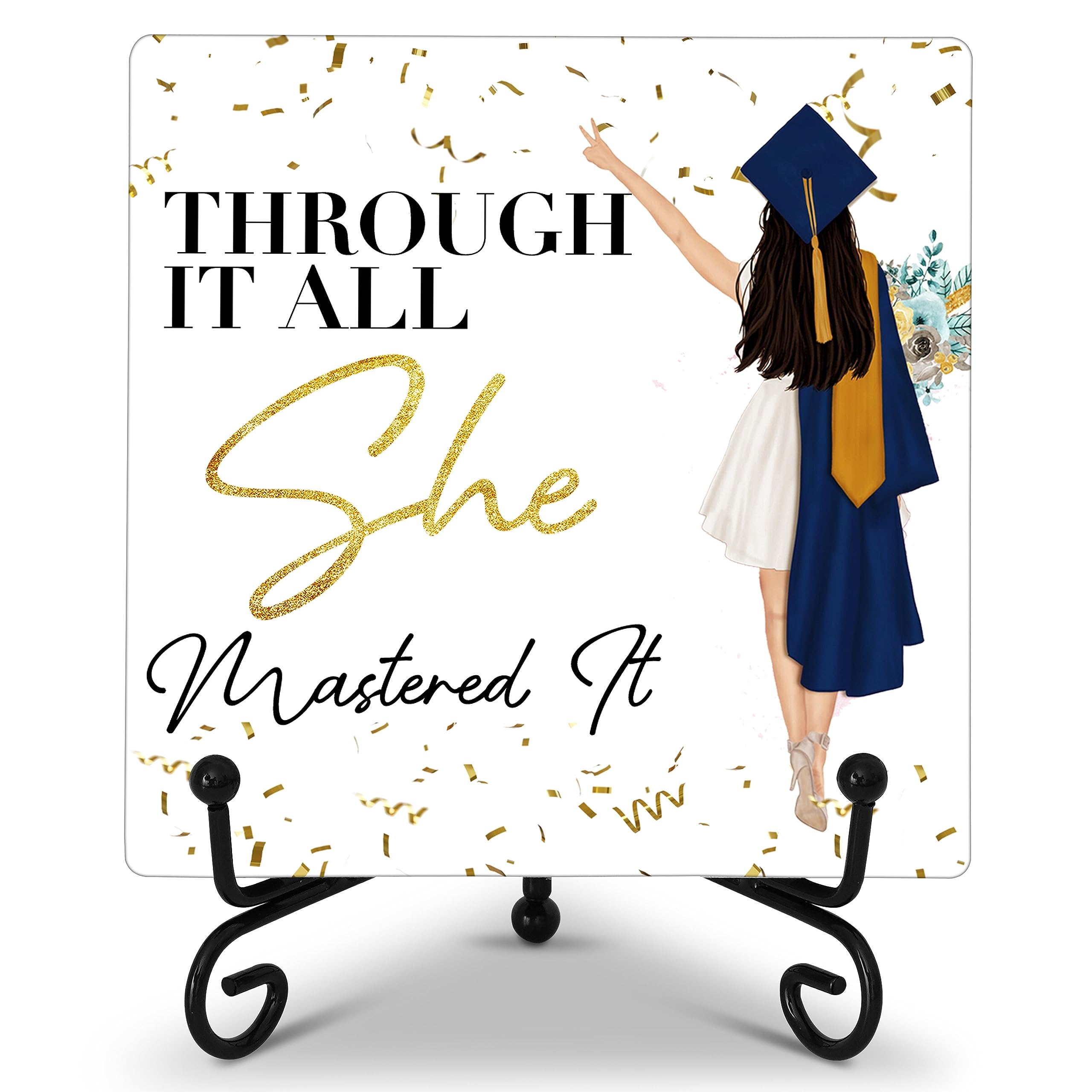 Amazon.com: Inspirational Quote Graduation Decorations, Through It All ...