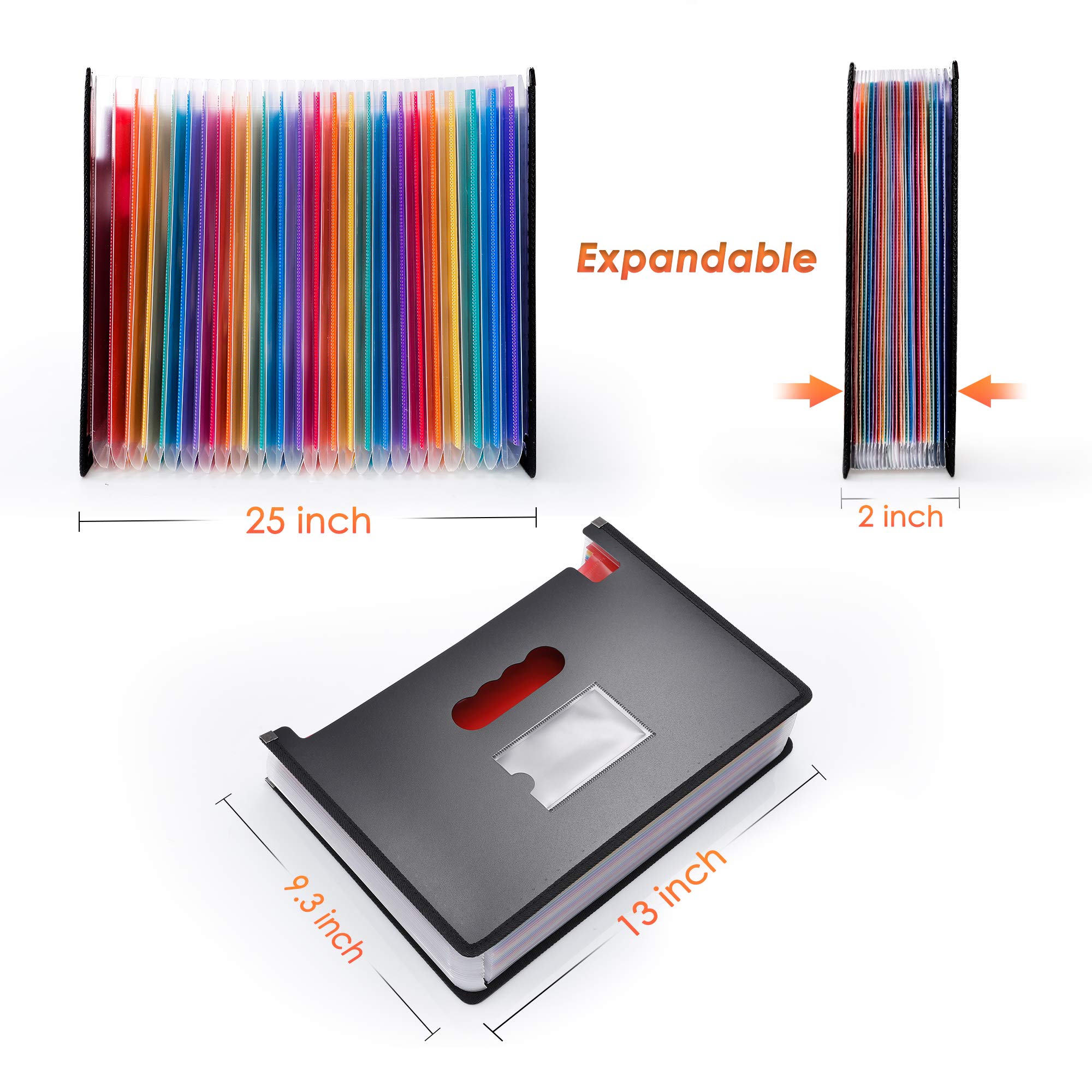 Expanding File Folder Upgrade 3500 Sheets Capacity Expandable Accordion ...
