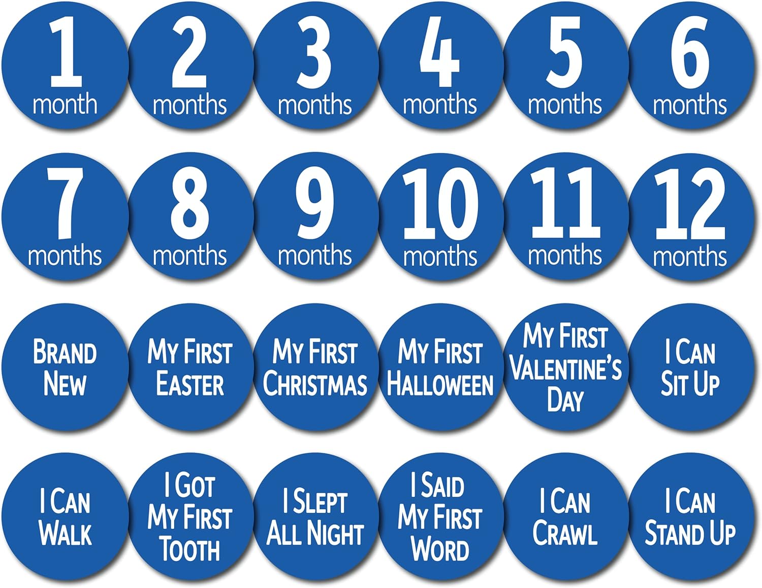 Amazon.com: Months in Motion Baby Monthly Stickers | Infant Milestone ...