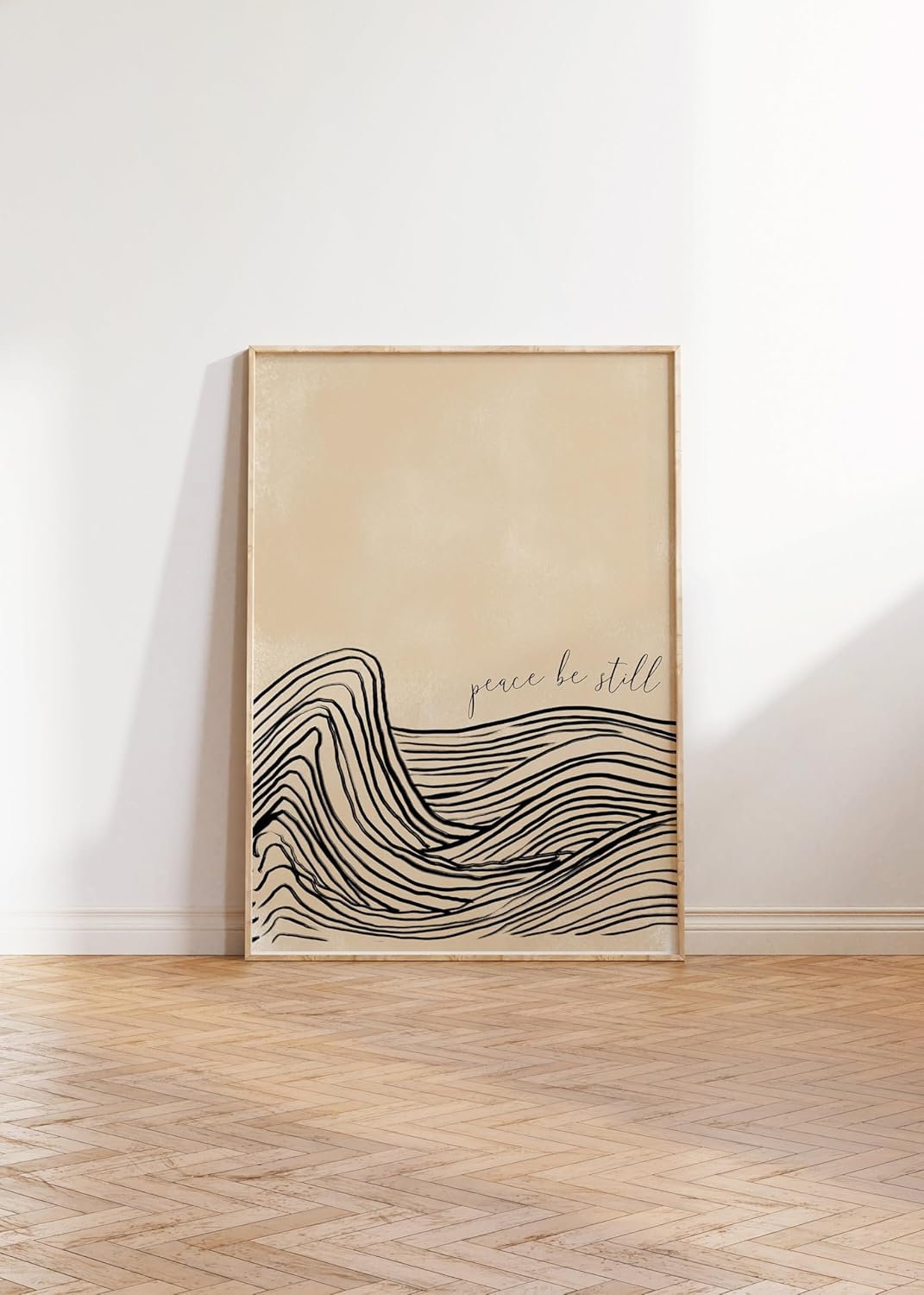 Amazon.com: Modern Christian Wall Art, Peace Be Still, Subtle Bible ...