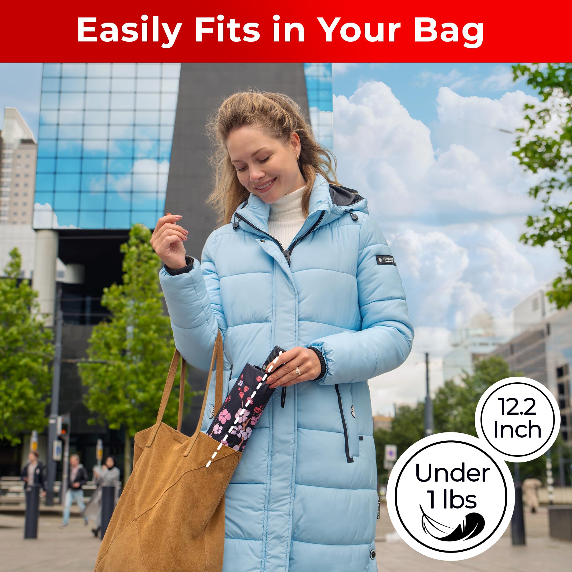 Snapklik.com : Flip-proof Inverted Travel Umbrella, Small Strong But ...