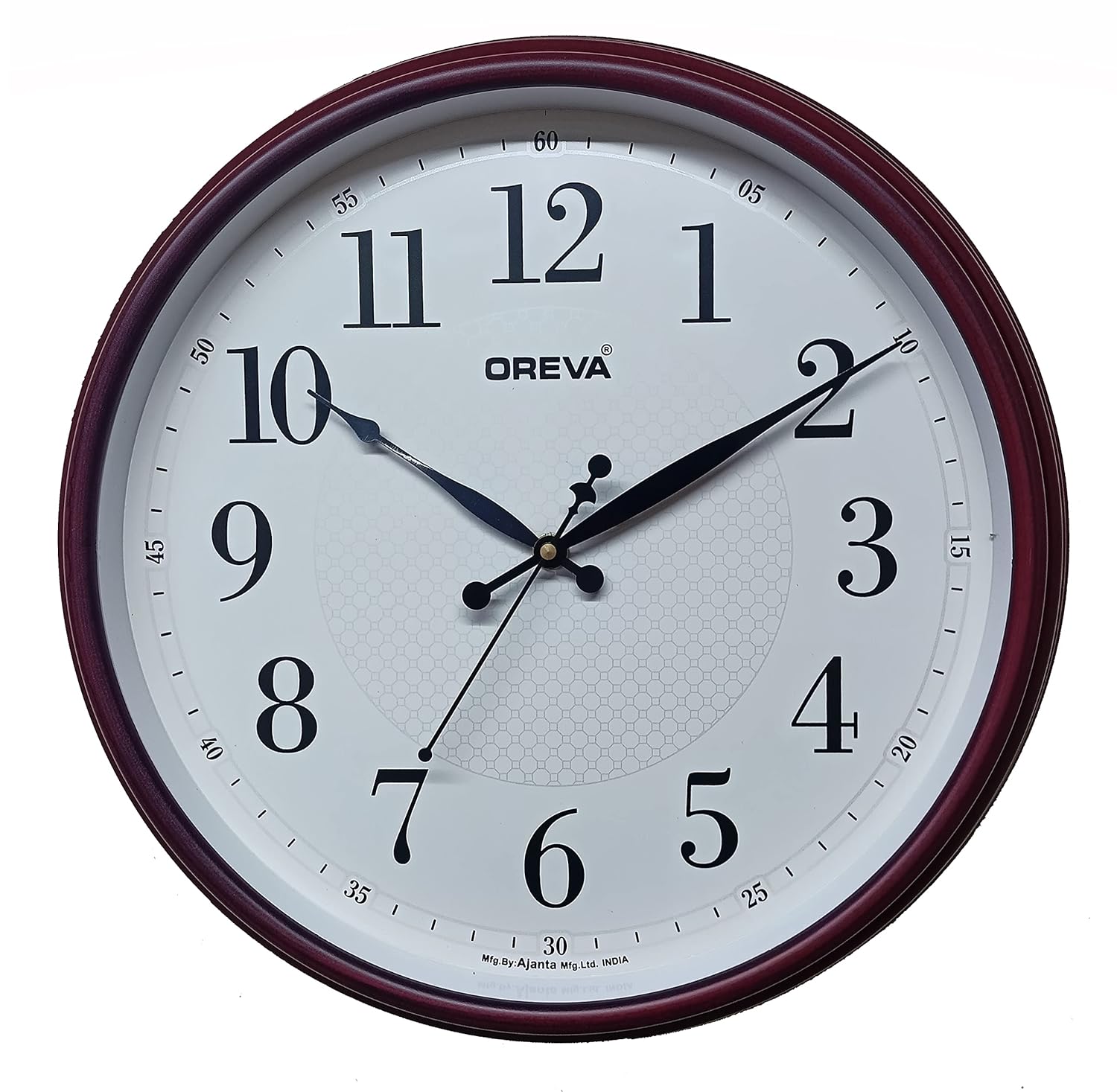 Buy OREVA Plastic Designer Sweep Silent Wall Clock (35.5 x 6.9 x 35.5 ...