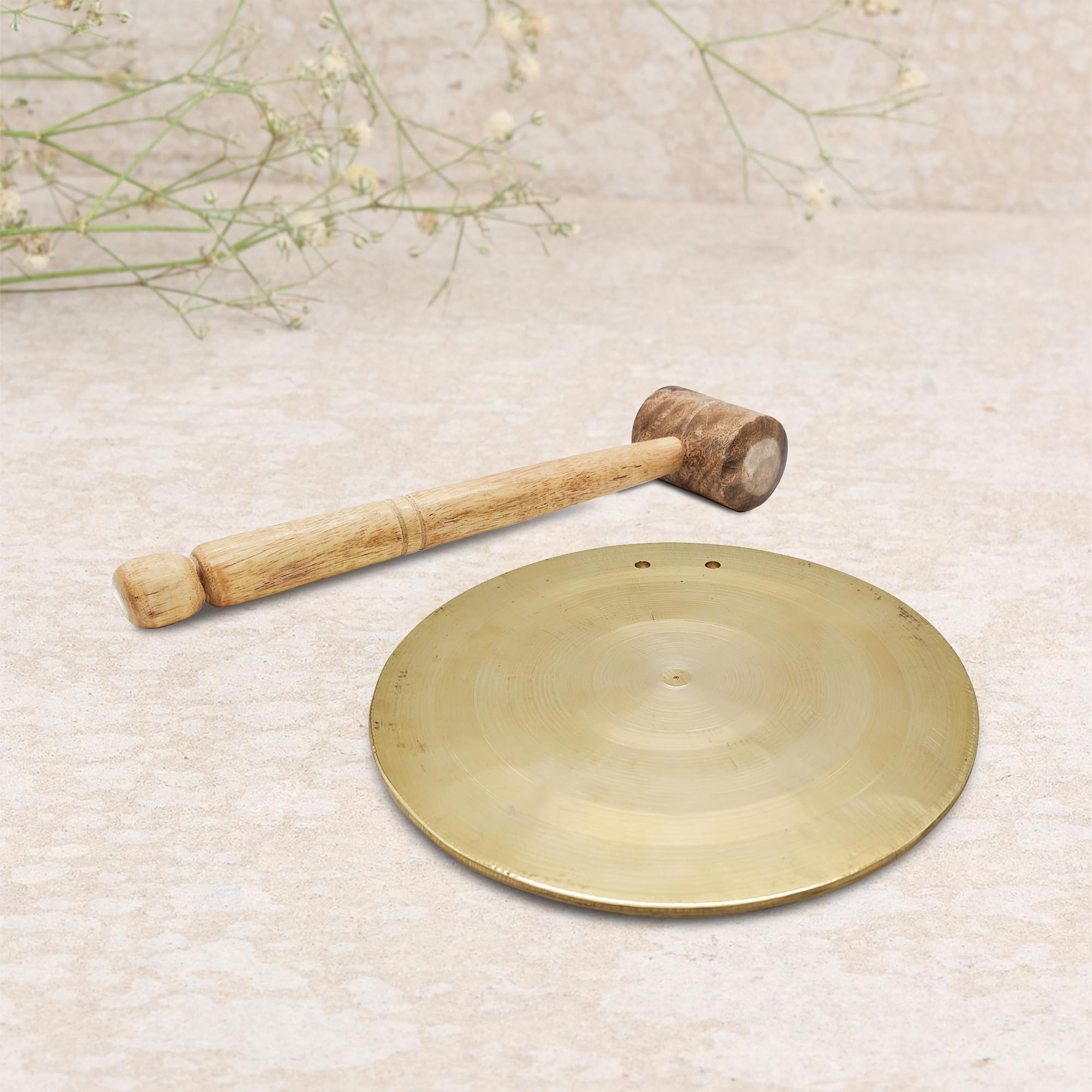 TORPPEZA Brass Round Ghadiyal Ghanta | Vijay ghanta | Bell Plate With ...