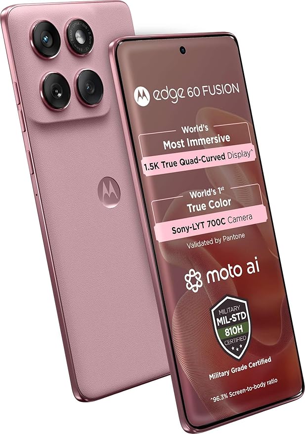 Motorola Edge 60 Fusion (Pantone Zephyr, 12GB RAM, 256GB Storage ...