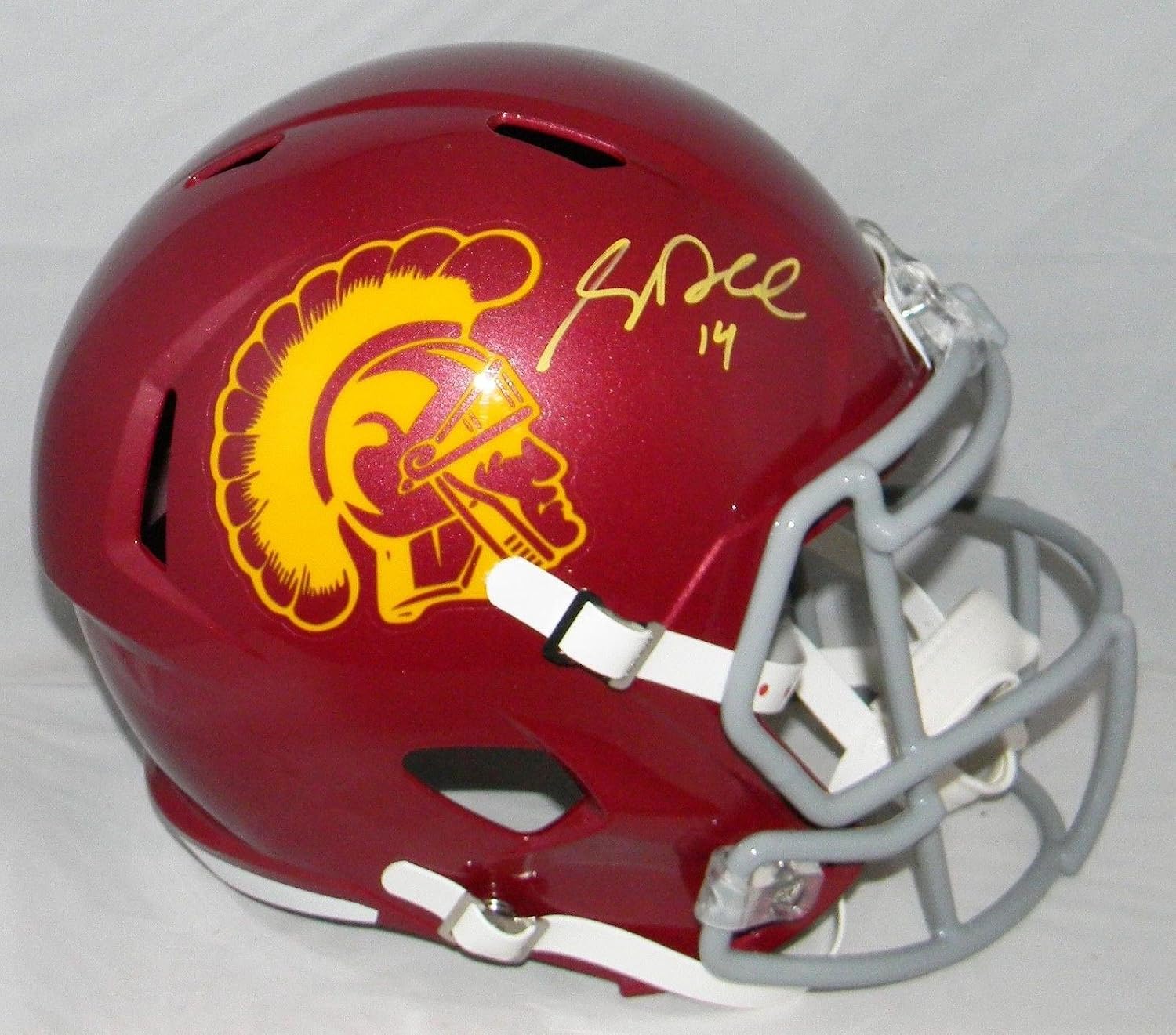 Amazon.com: Sam Darnold Signed Autographed Usc Trojans Full Size Speed ...