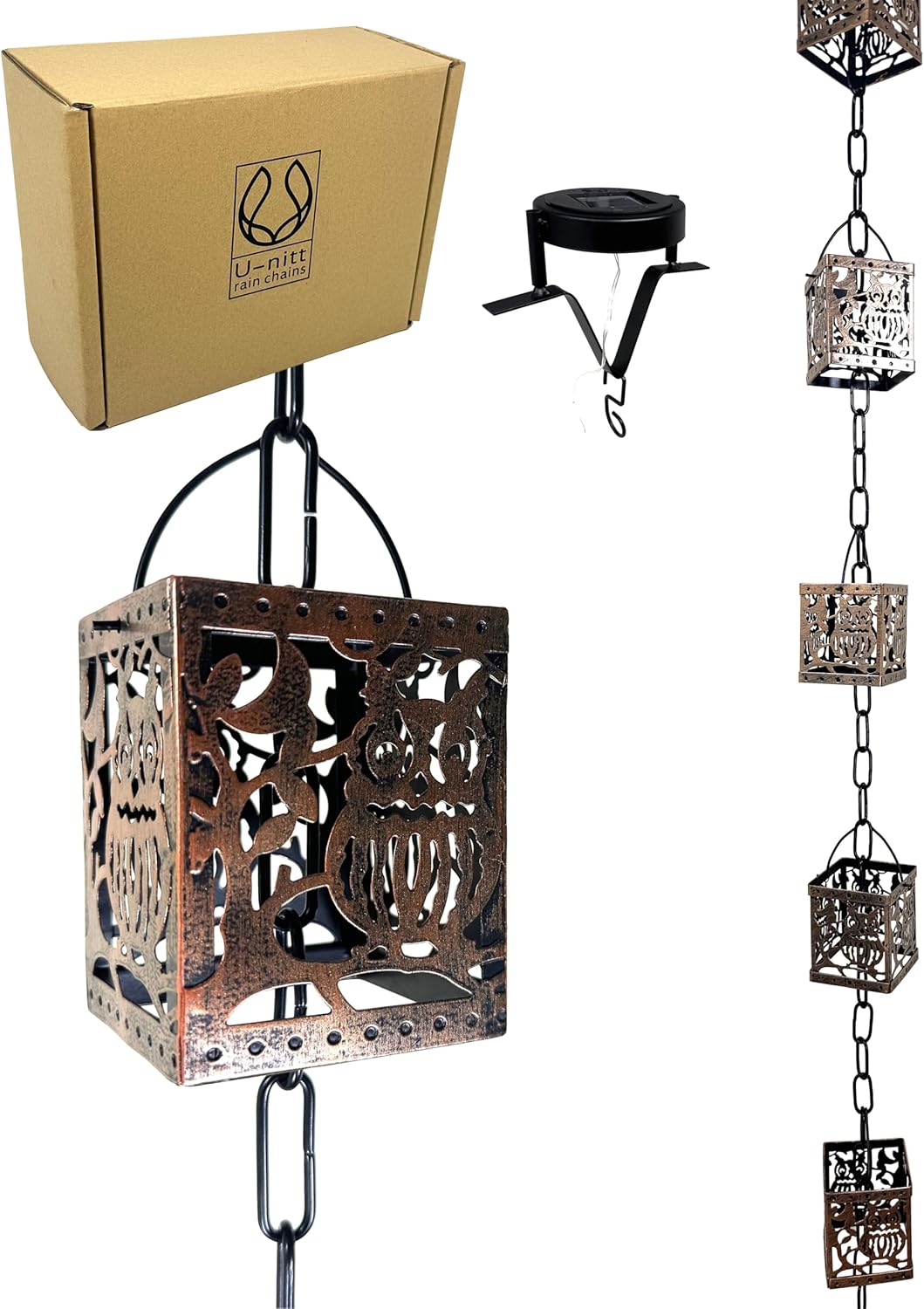 Amazon.com : U-nitt Rain Chains, Roof Gutter Downspout Channel ...